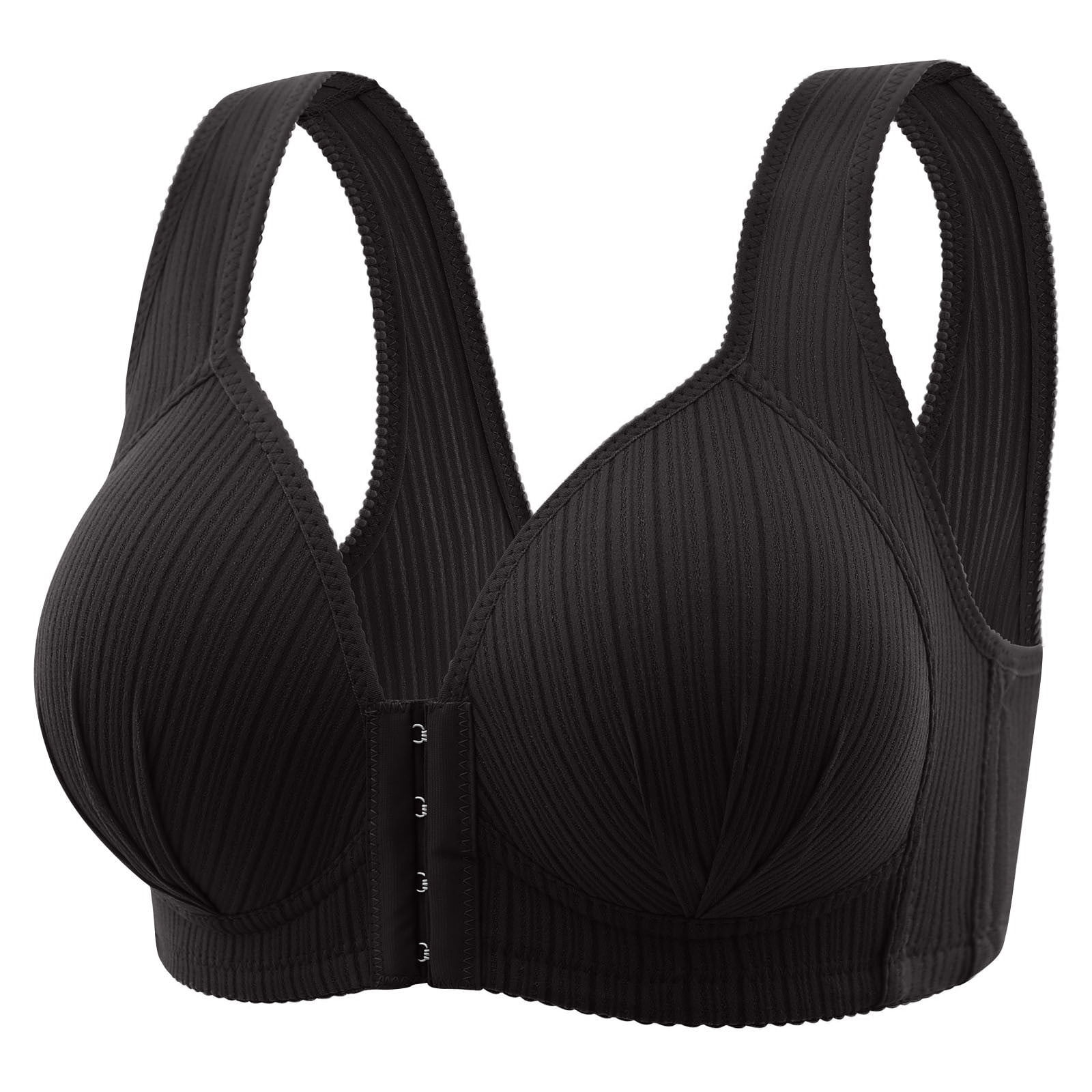 Yyeselk Bras for Women Front Closure Push Up Bras Sexy Wireless Support ...