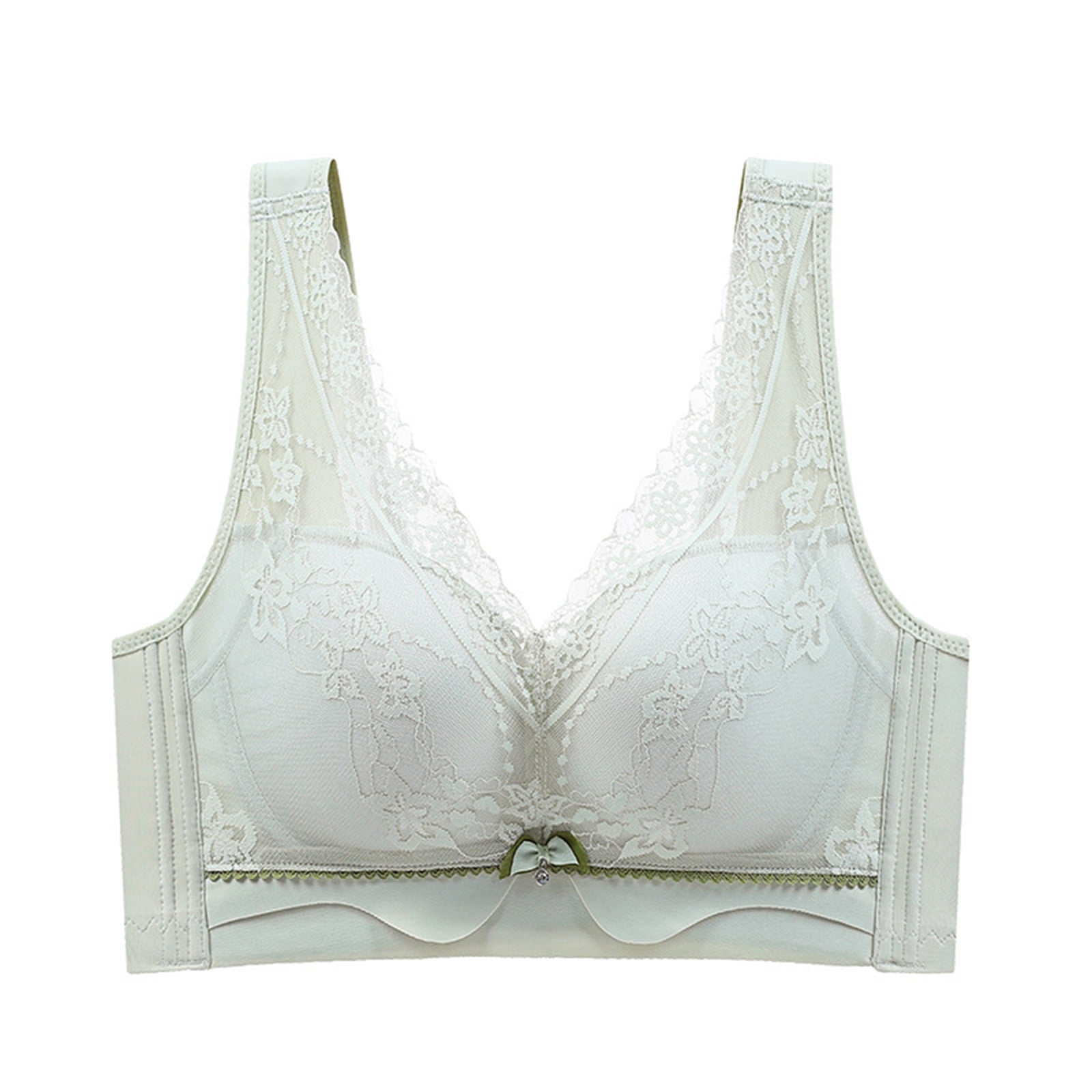 Yyeselk Daily Bra for Women Wireless Push Up Lace Bras High Support No ...