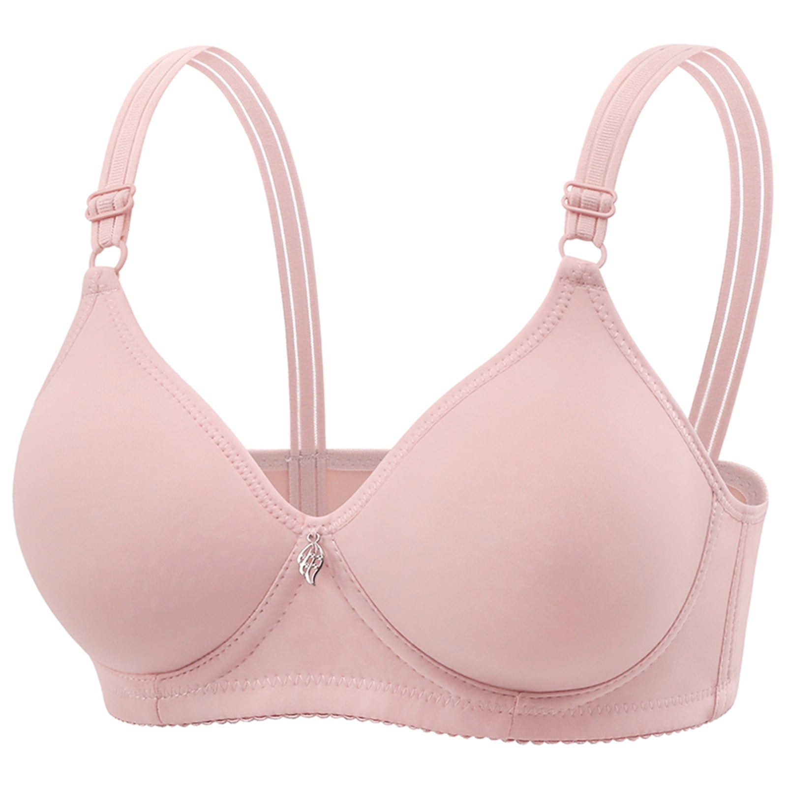 Yyeselk Everyday Bras for Women Lift Up No Underwire Bra Full Support Adjustable Strap Bra ...