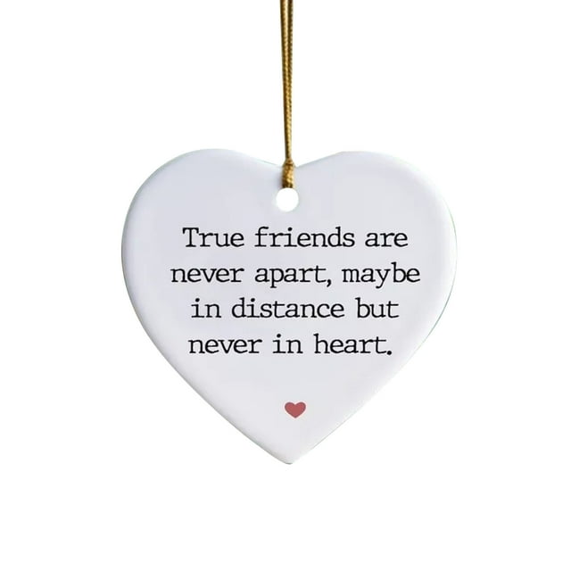 Yyeselk Friend Christmas Ornaments Wooden Hanging Heart Friendship ... Yyeselk Friend Christmas Ornaments Wooden Hanging Heart Friendship ...