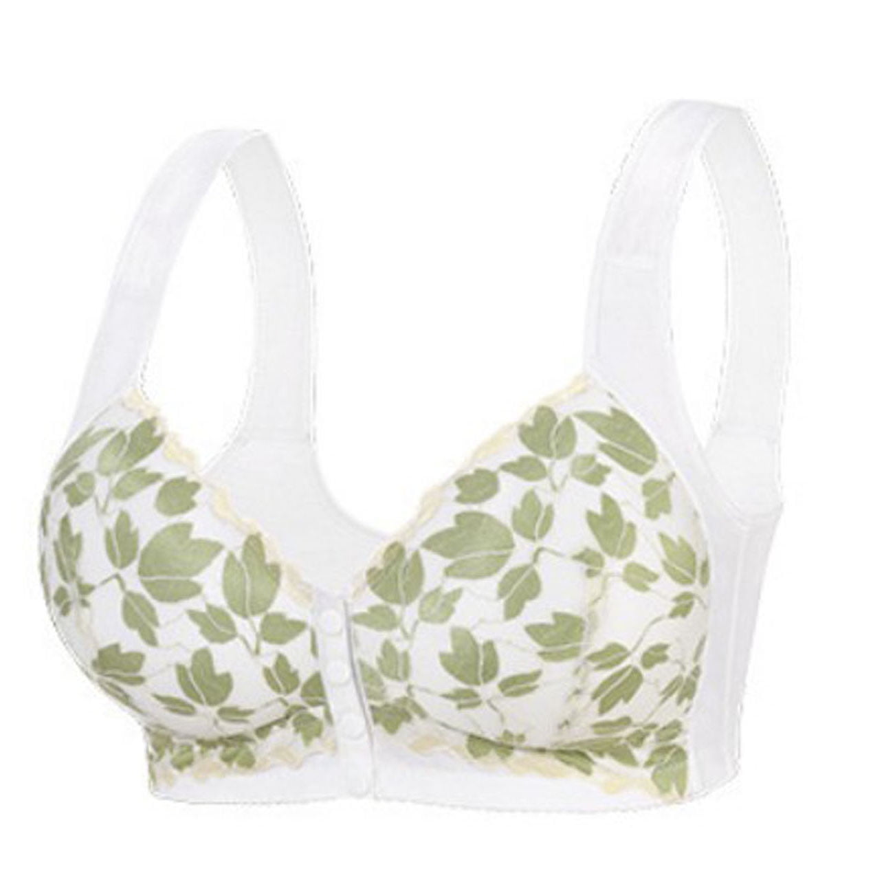 Yyeselk Front Closure Bras for Older Women Comfort Wireless Breathable ...