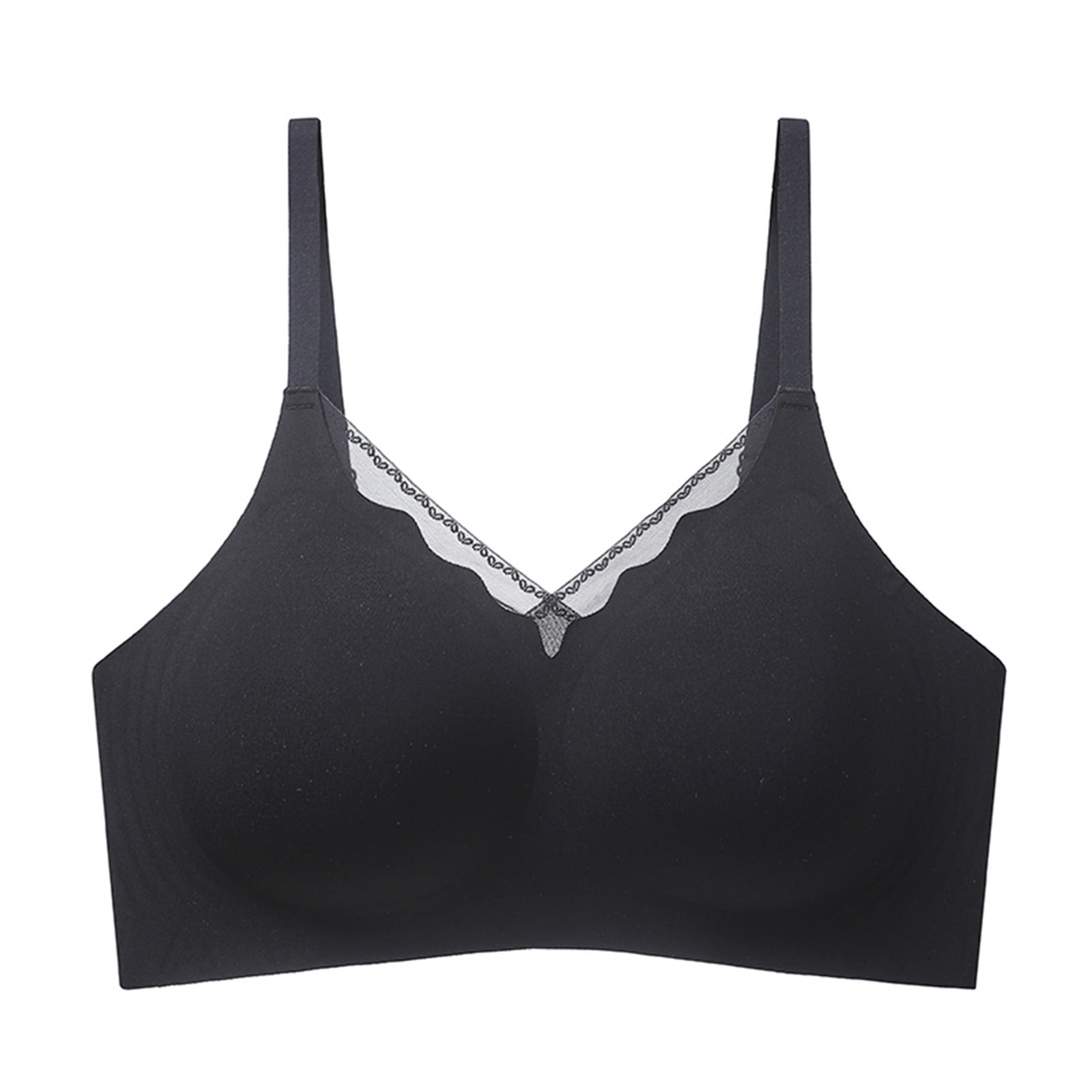 Yyeselk Full Coverage Bra for Women No Underwire Seamless Bra Wireless ...