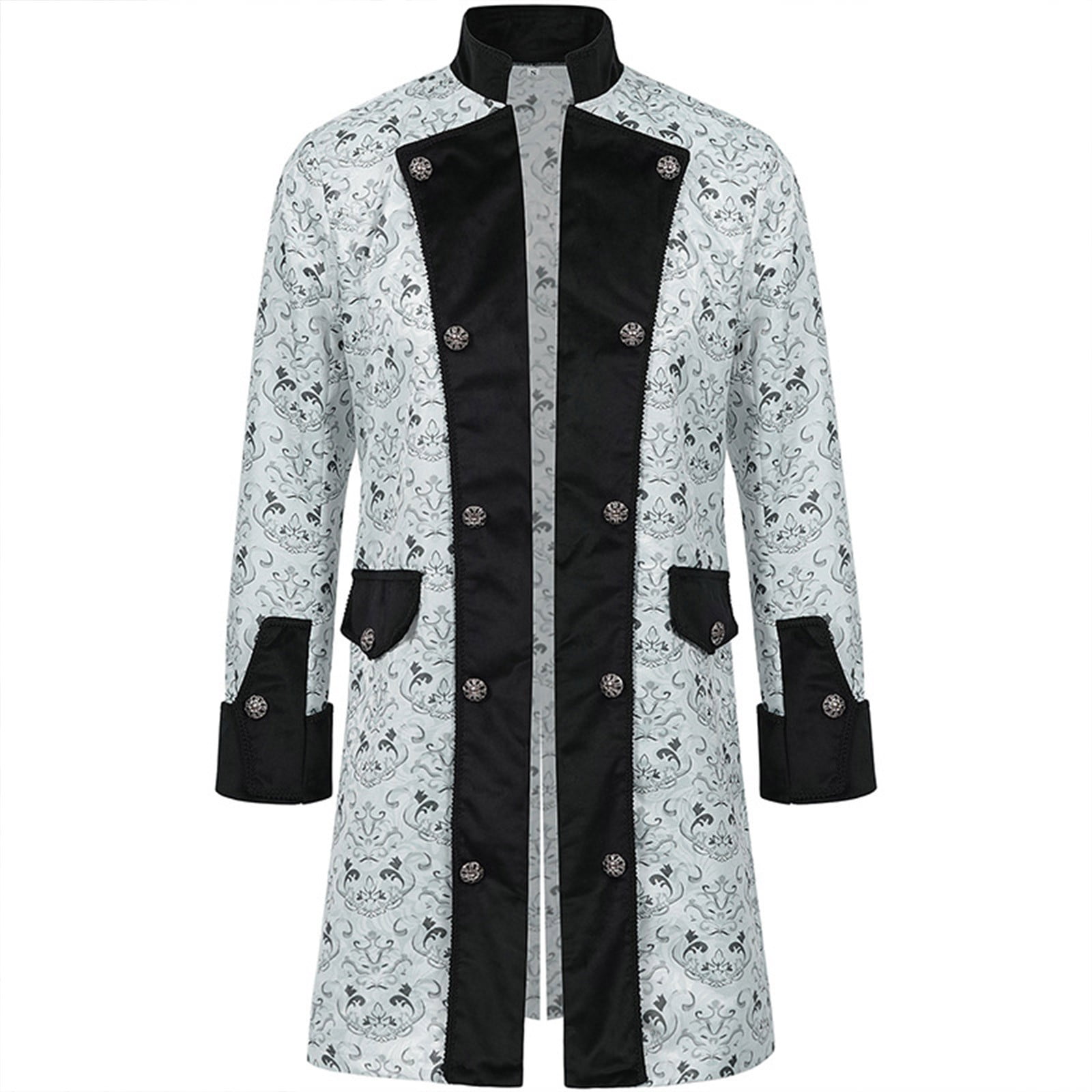 Yyeselk Mens Steampunk Tailcoat Jacket Gothic Frock Coat Gothic Jacket ...