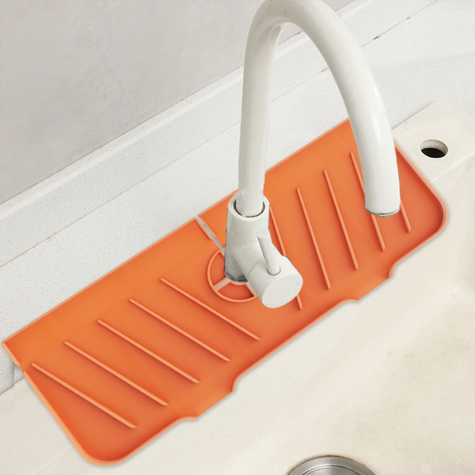 Yyeselk Silicone Faucet Mat for Kitchen, Sink Splash Guard, Bathroom ...