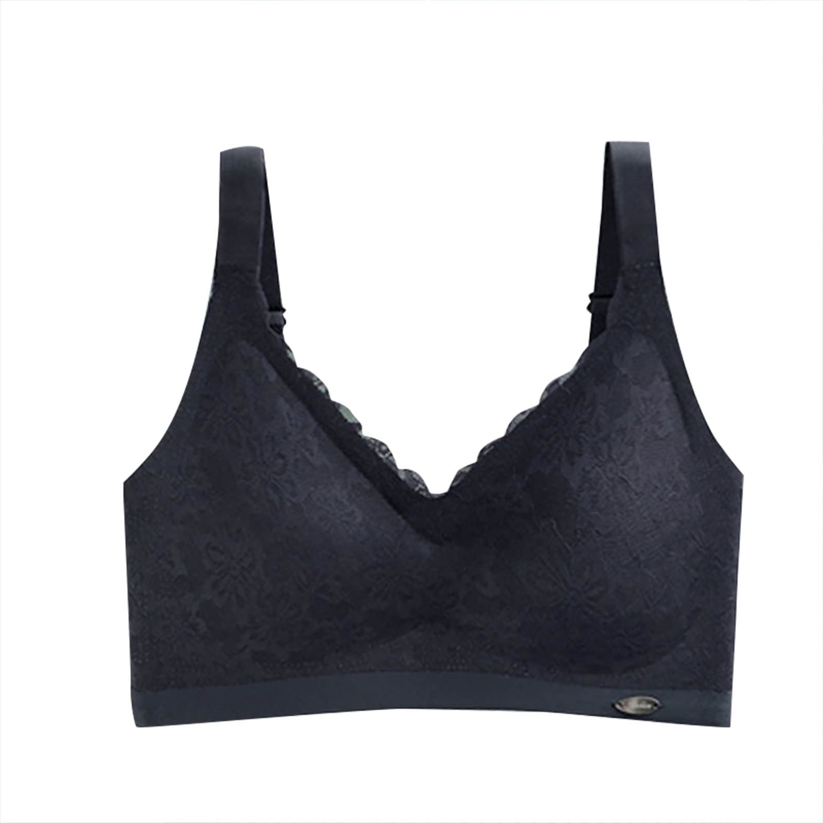 Yyeselk Wireless Bras for Women No Underwire Lace Push Up Bras Full ...