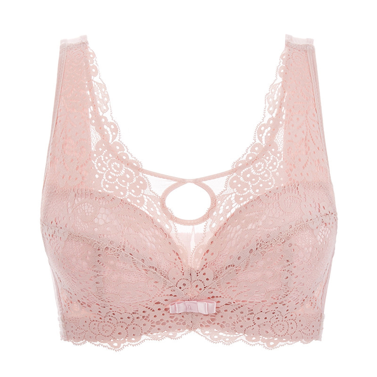 Yyeselk Women's Everyday Bras Lace Push Up Breathable Bras Full ...