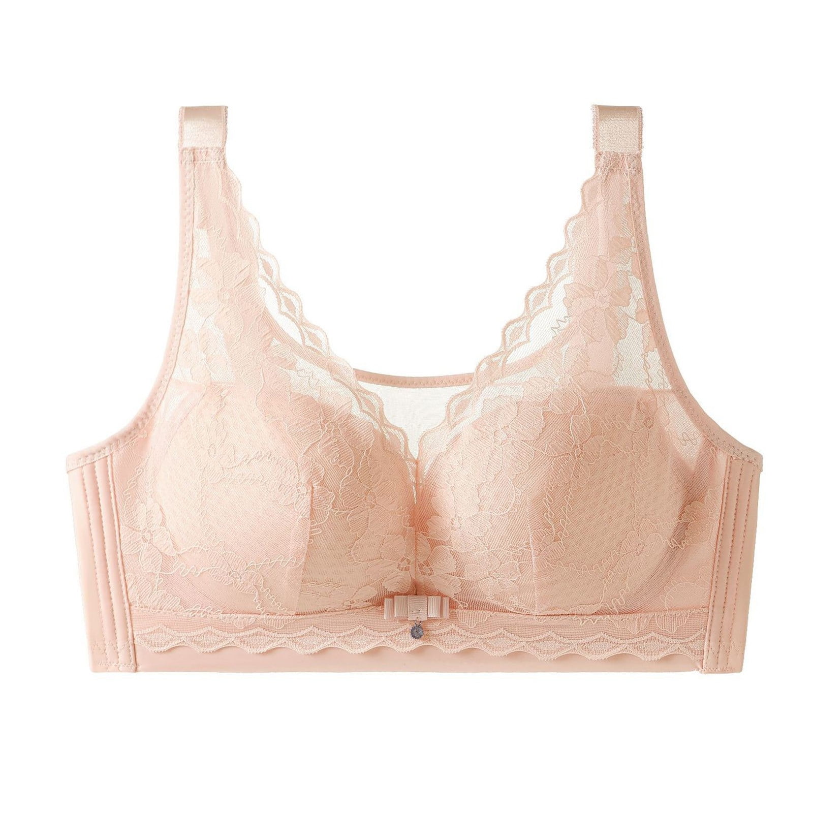Yyeselk Women's Lace Bras No Underwire Bra Comfort Full Coverage Bra ...