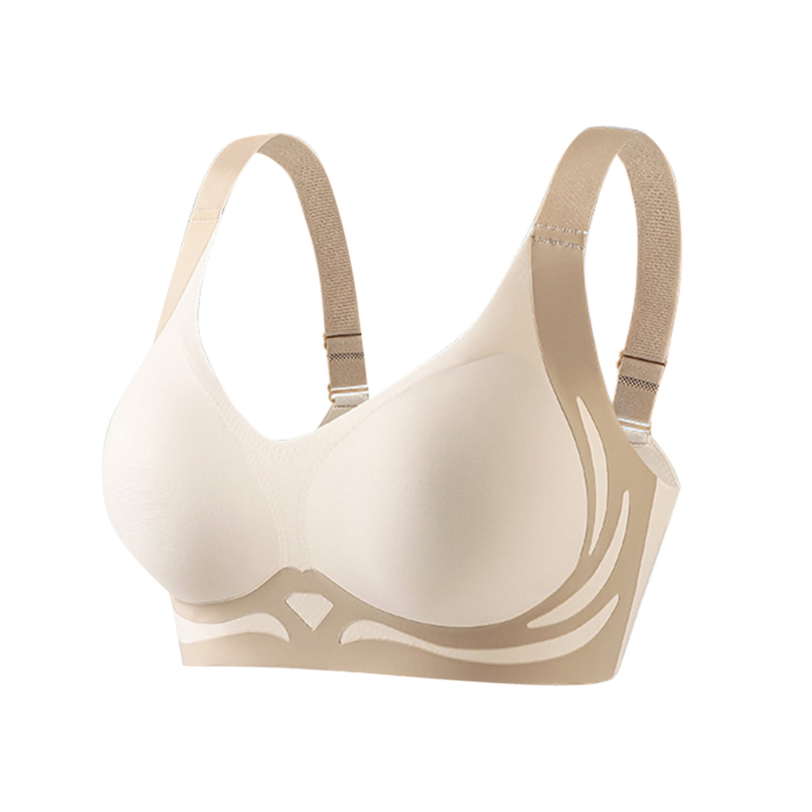 Yyeselk Women's Seamless Lifting Bras Wireless Push Up Bra Anti-Sagging ...