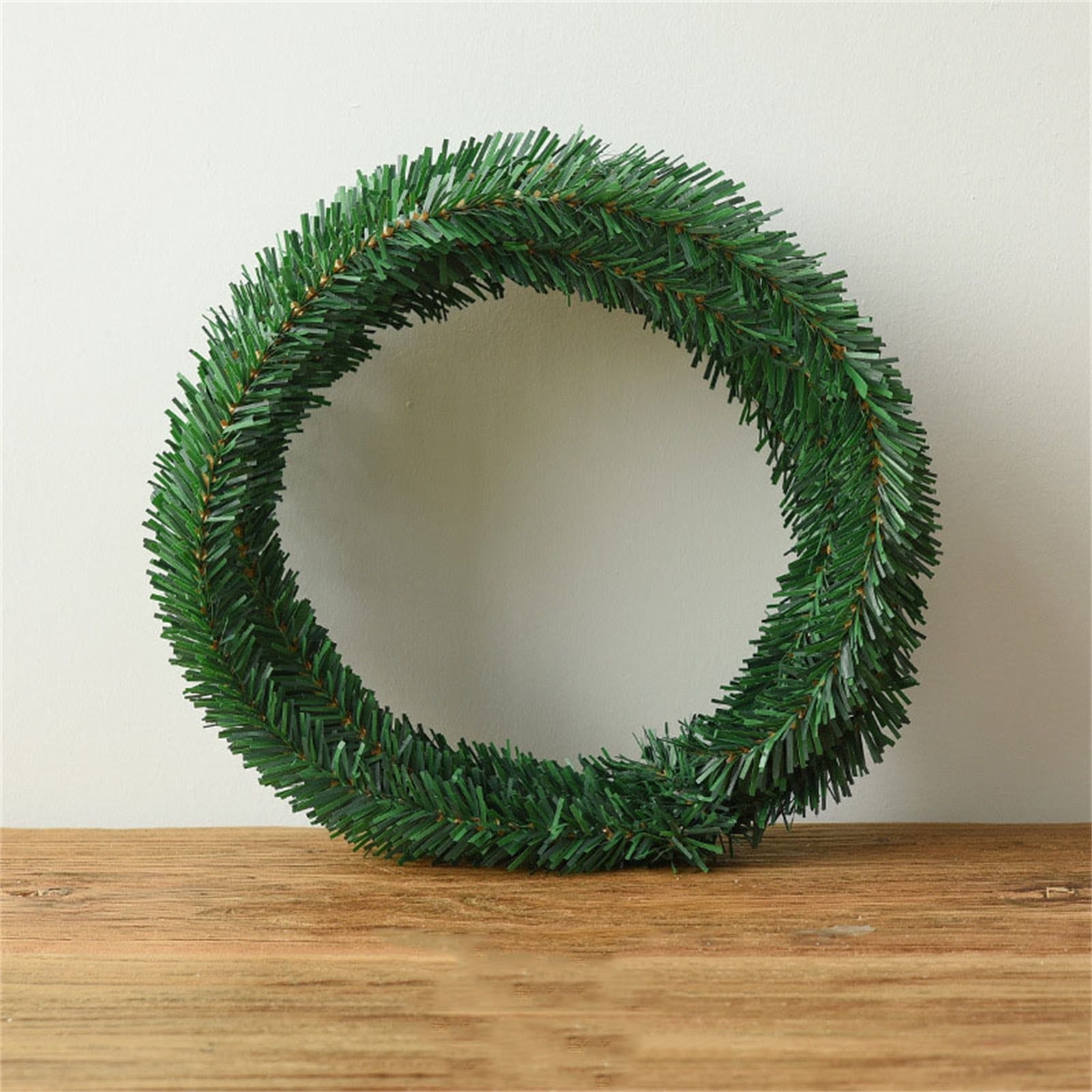 Yyuenw 18 Ft Christmas Garland Ties Artificial Pine Needles Faux Pine ...