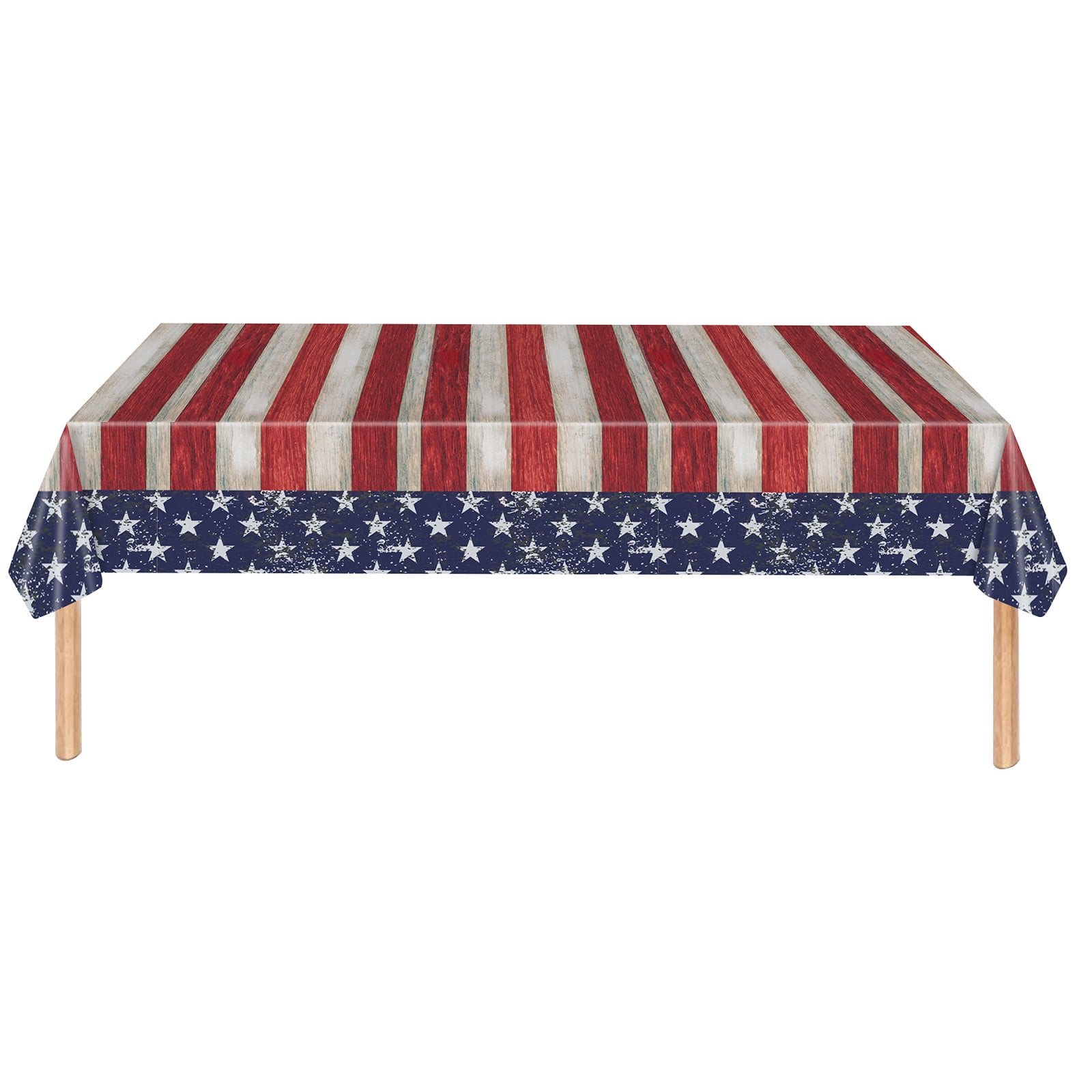 Yyuenw 4th of July Tablecloth-Patriotic American Flag Table Cloth ...