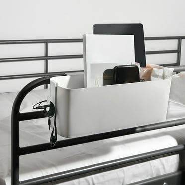 Gilbins Bedside Storage Caddy Cotton Canvas Bed Storage Pocket Bedside ...