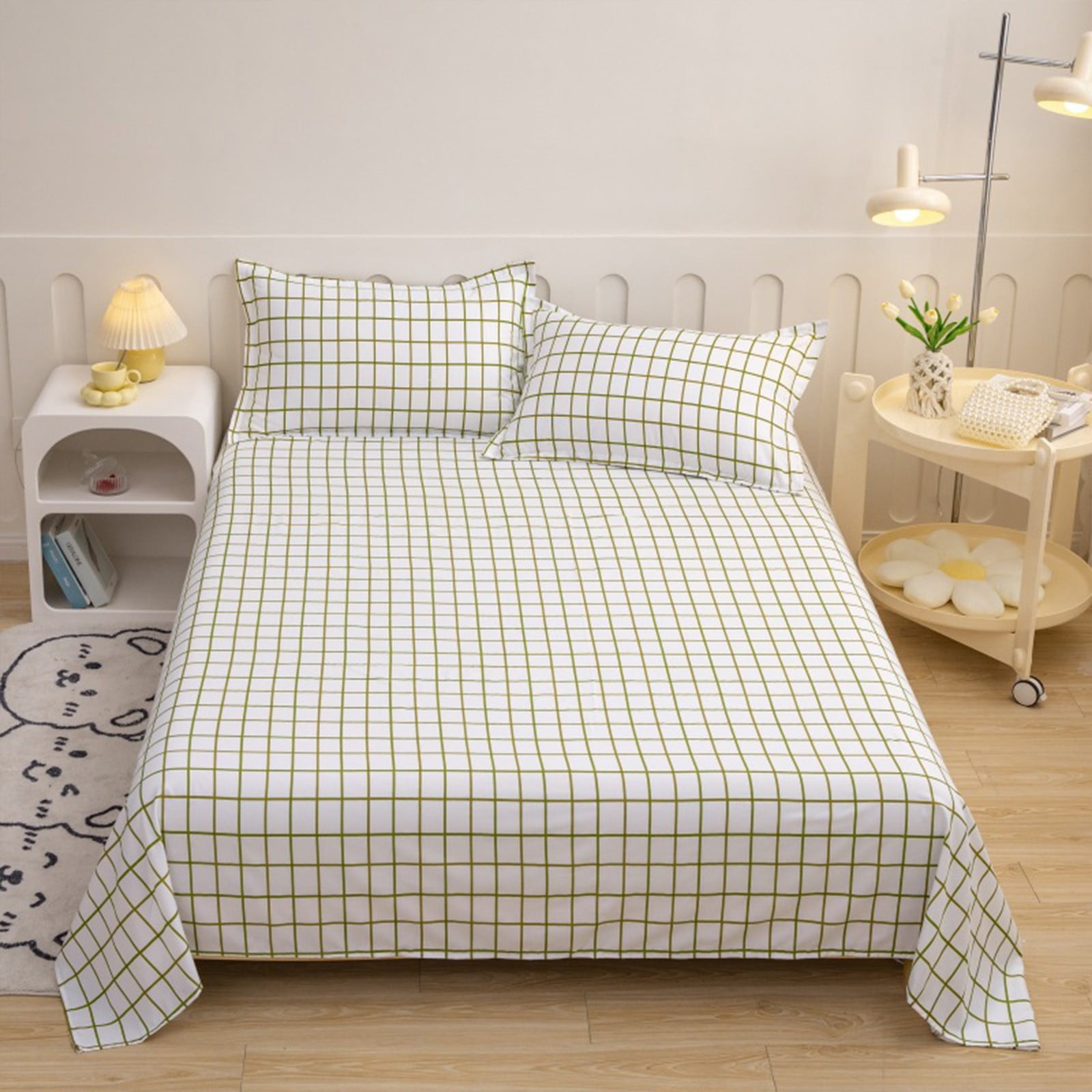 Yyuenw Cotton Sheets Queen Hotel Sheets Luxurious Soft Quality Bedding ...
