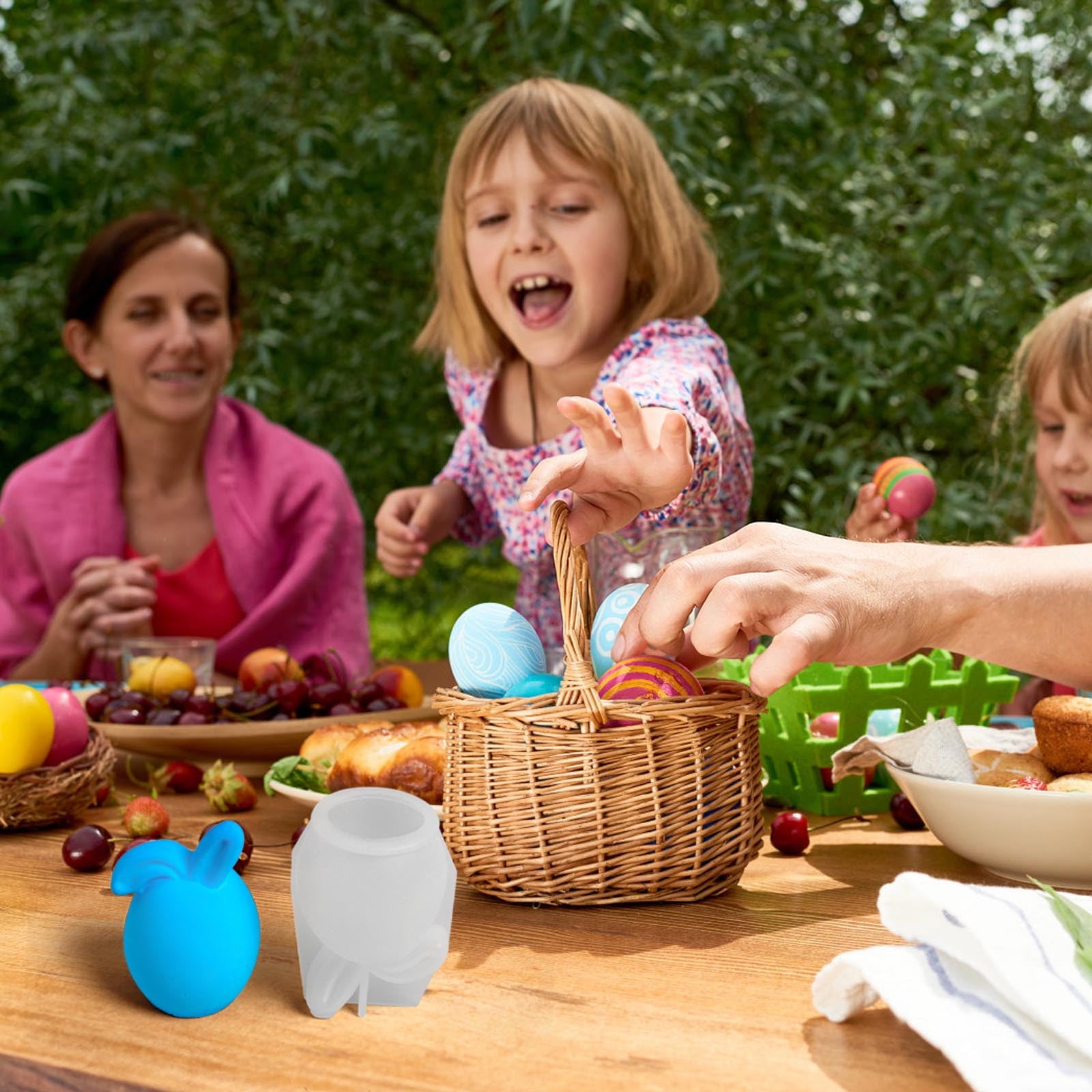 Yyuenw Easter Silicone Egg Molds Egg Shaped Mold 3D Food Shape ...