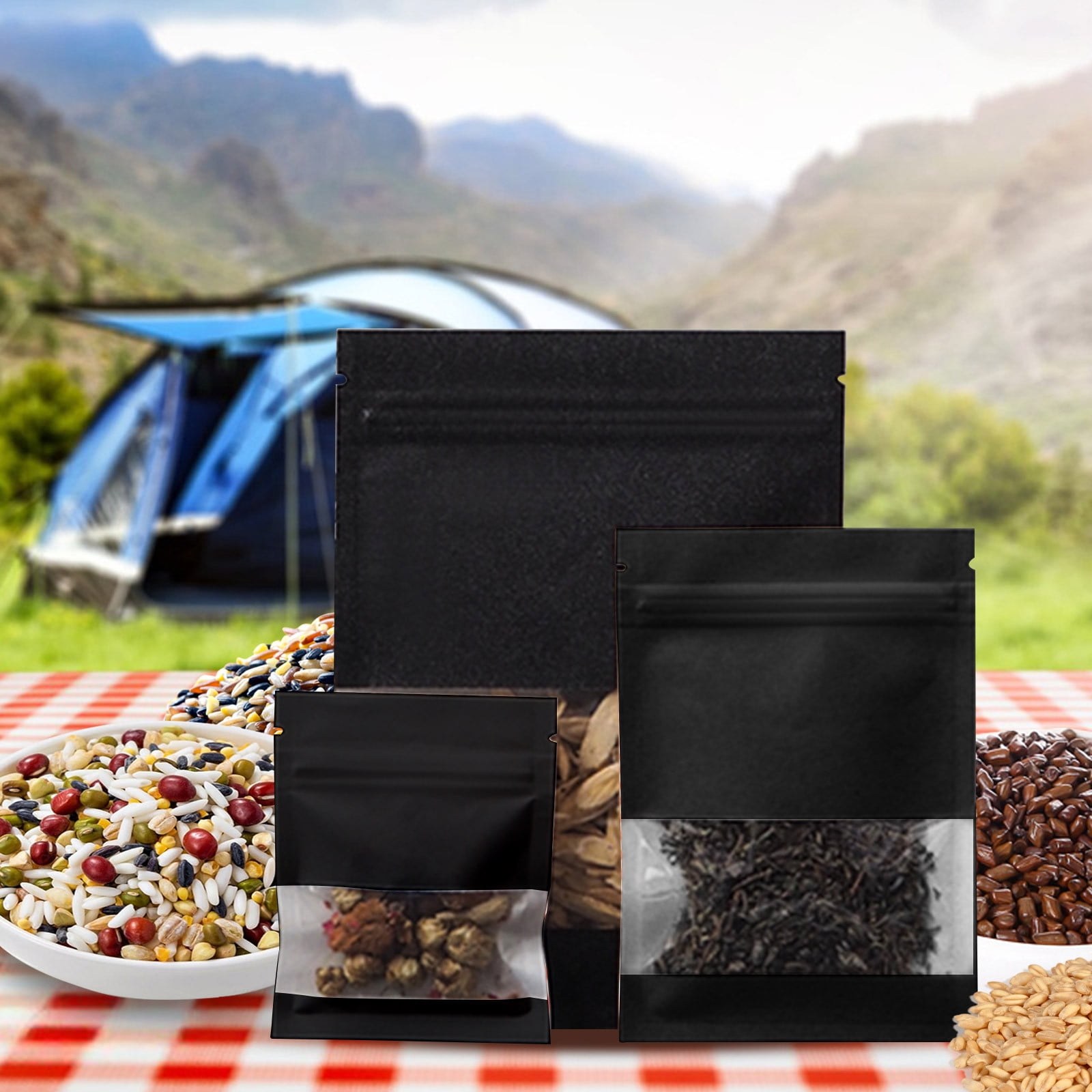 Up to 65 off!Yyuenw Kraft Bags with Window, Resealable Food Packaging ...