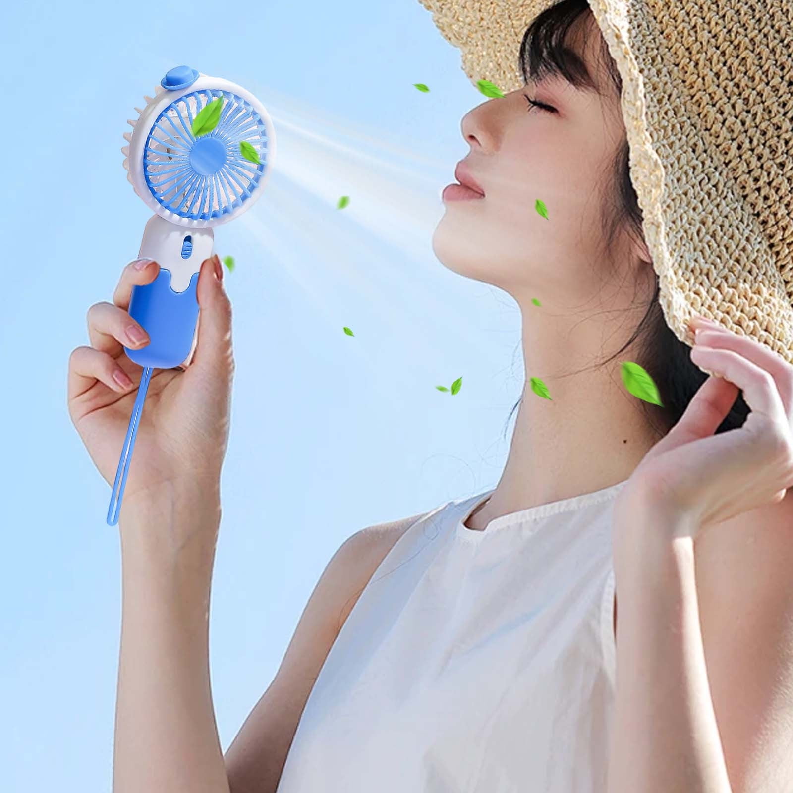 Clearance Under $5!Yyuenw Mini Handheld Folding Fan USB Electric Hand ...