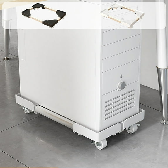 Yyuenw Mobile Computer Tower Stand Home PC Case Swivel Base High ...
