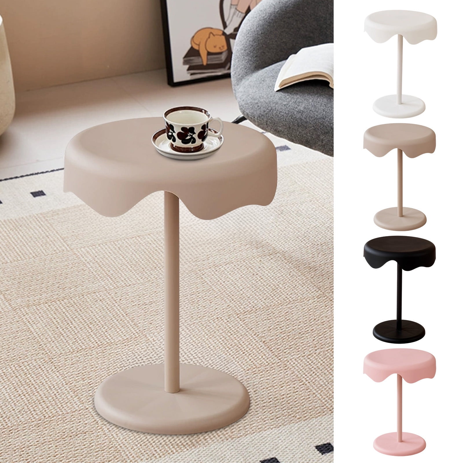 Yyuenw Plastic Living Room Storage Rack,Small Shelves Mobile Bedside ...