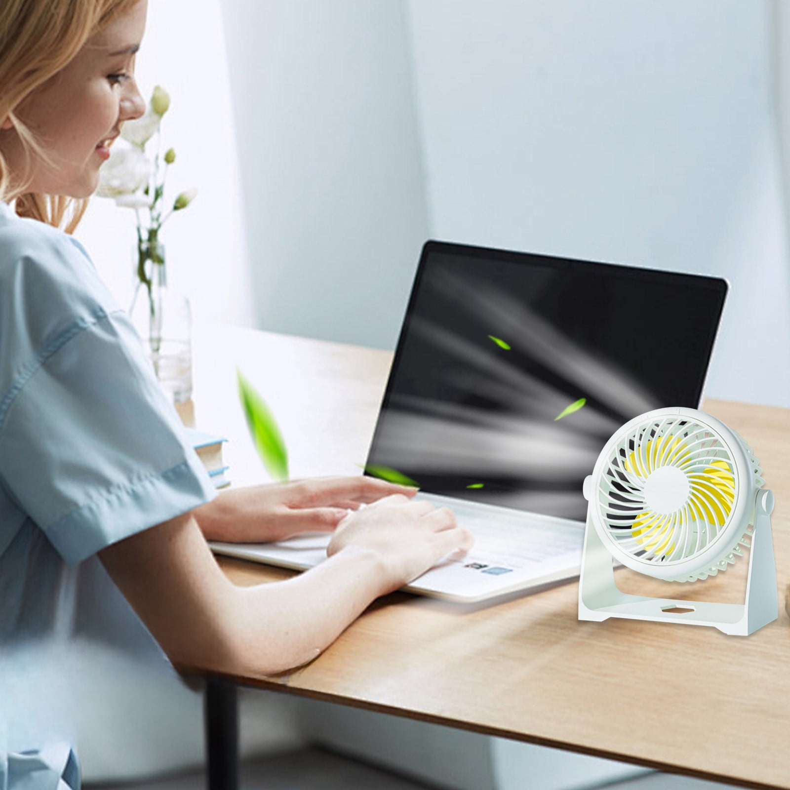 Yyuenw Portable Window Fan,USB Desk Fan, Small But Powerful, Portable ...