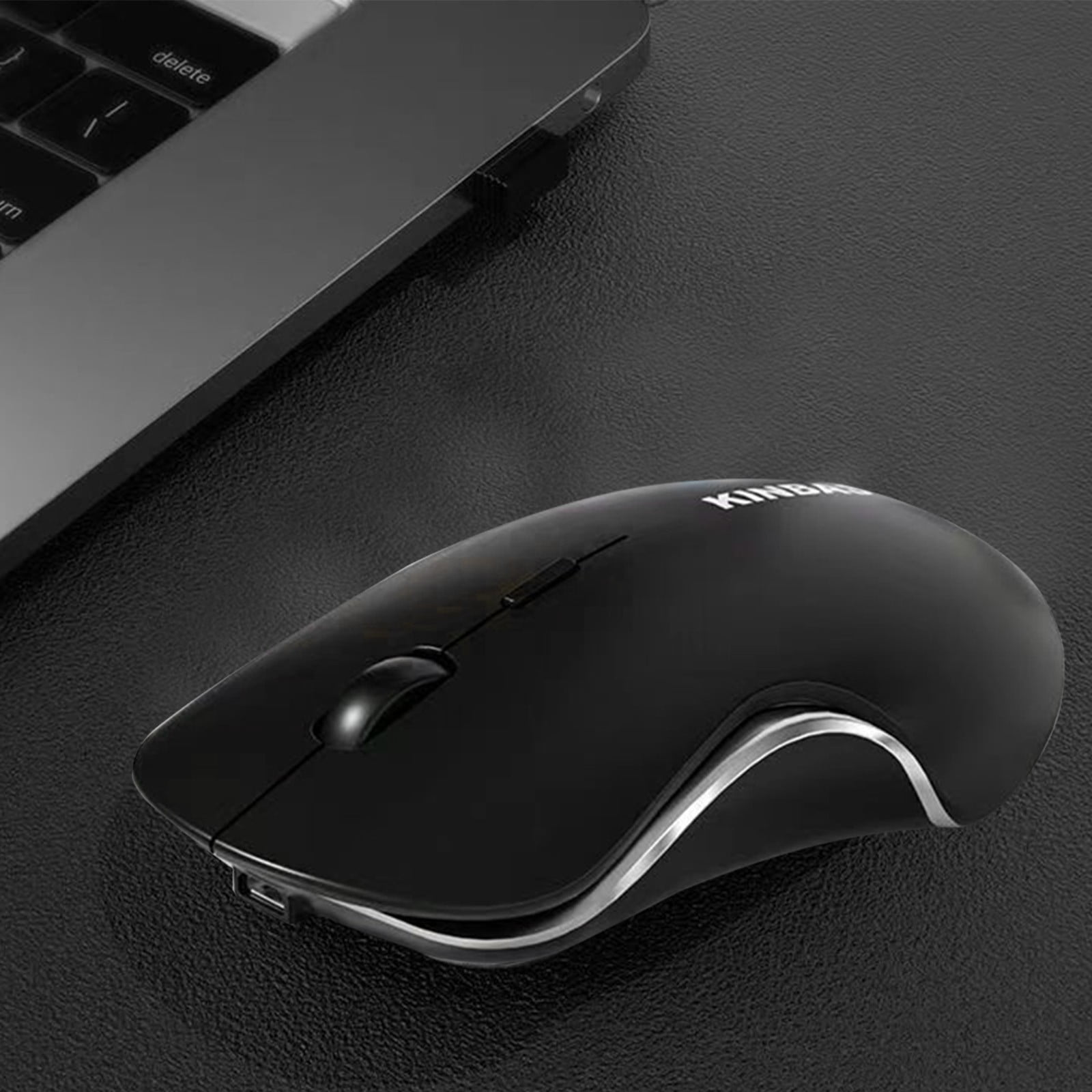 Yyuenw Rechargeable Silent Wireless Mouse, Large Capacity Battery, Plug ...