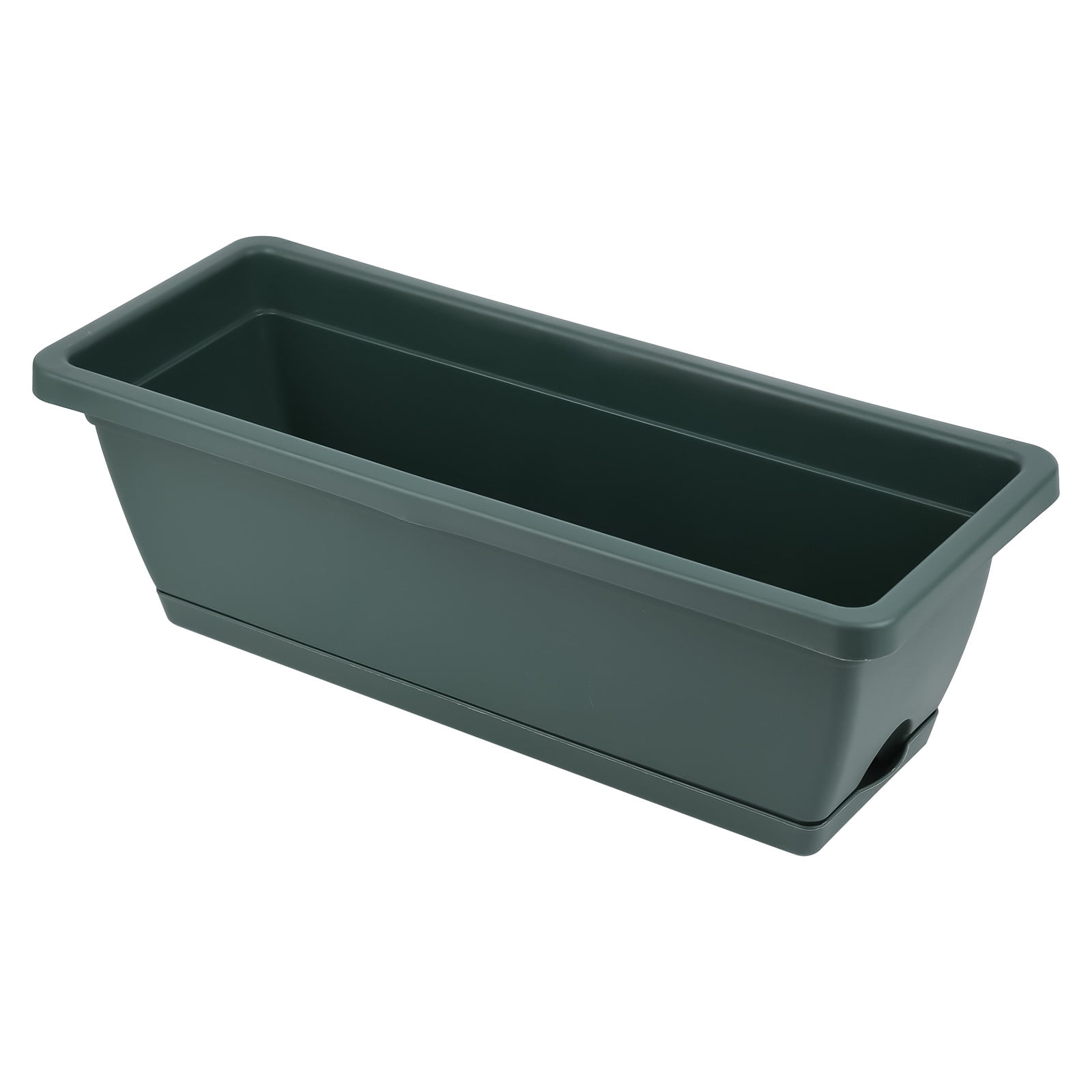 Yyuenw Rectangle Planter Box, Decorative Garden Flower Pots, Plastic ...