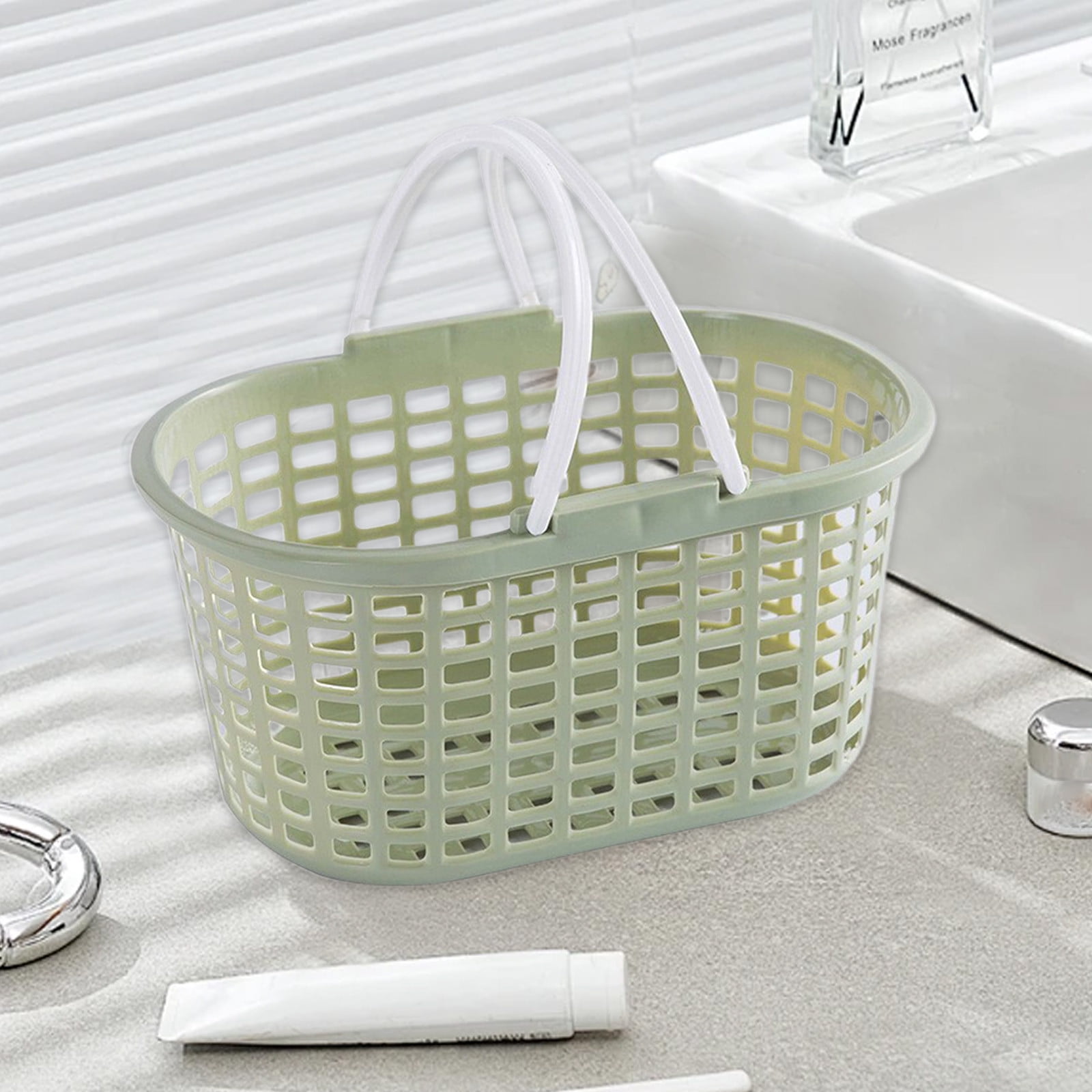 Yyuenw Small Basket With Handle, Portable Storage Basket with Dual ...