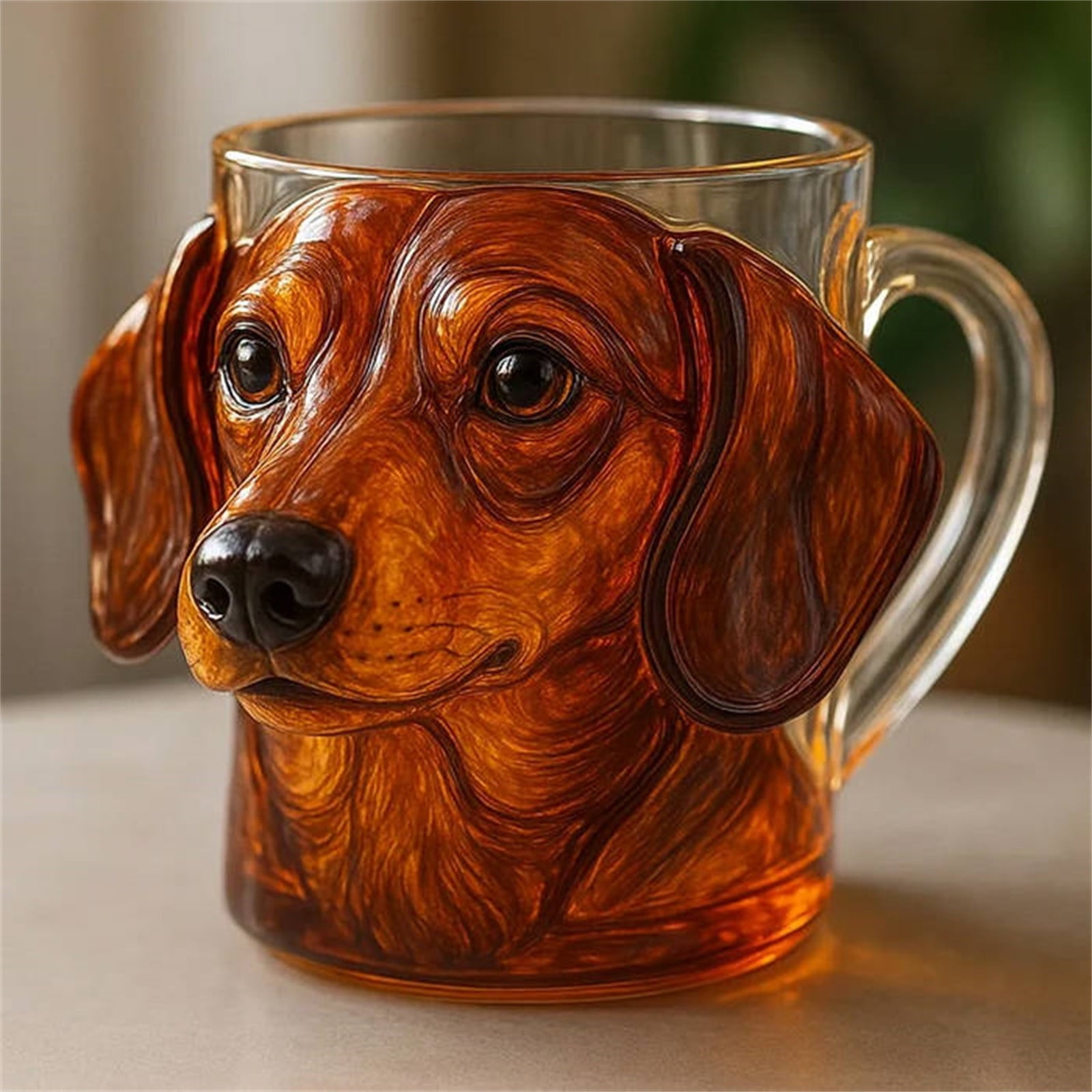 Yzans Corgi Glass Mug,16oz Pet Lover Gift,Borosilicate Coffee Cup ...