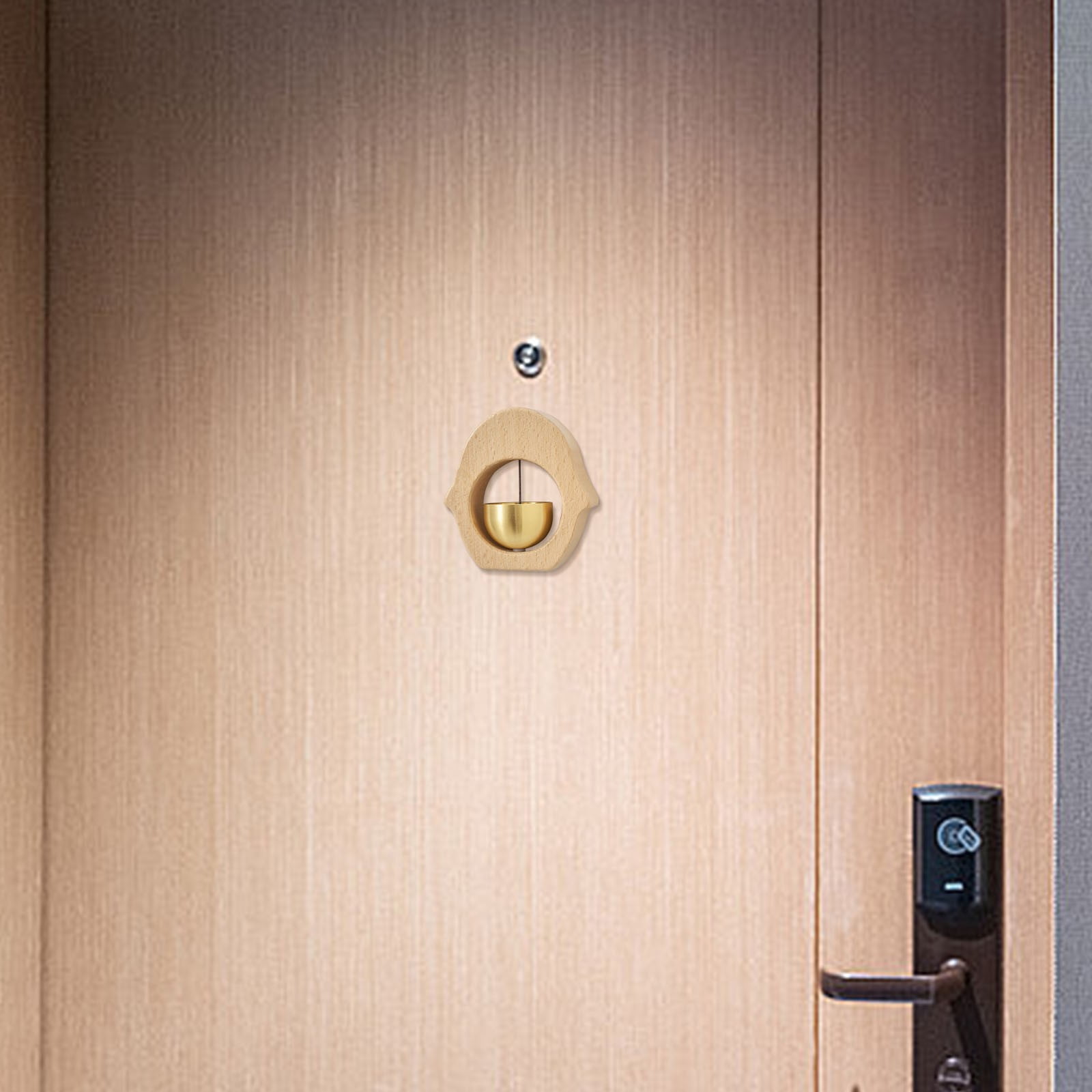 Yzans Wooden Magnetic Doorbell,Dopamine Wind Chime Entry Reminder ...
