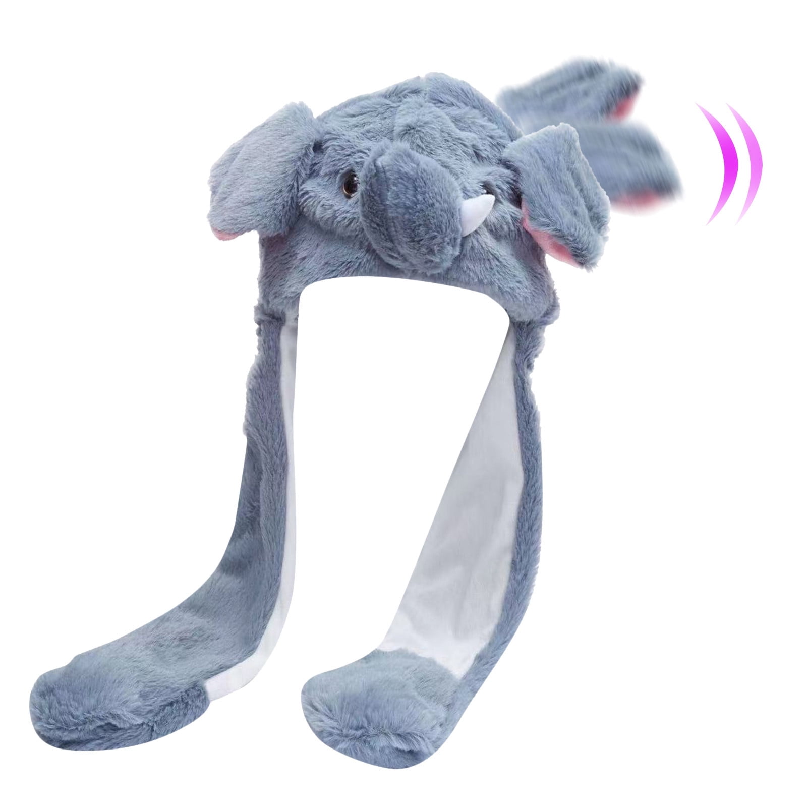 Yzengfg Kids Animal Hat With Plush Moving Ears Jumping Beating Hat ...