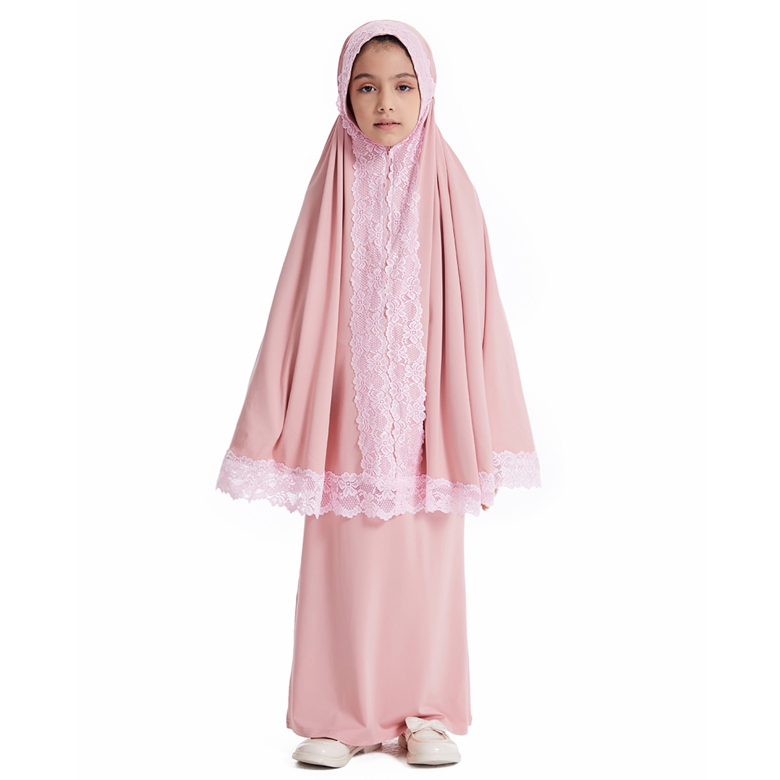 Yzengfg Kids Prayer Set For Girls Two Pieces Set Skirt And Scarf Prayer ...