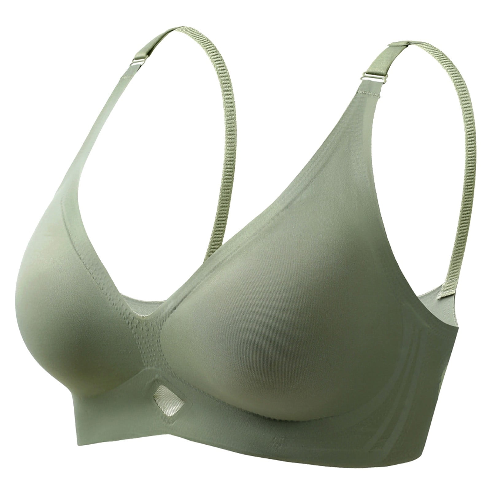 Yzengfg Non Wired Bra Women's Padded Full Cup Bra Without Underwire ...