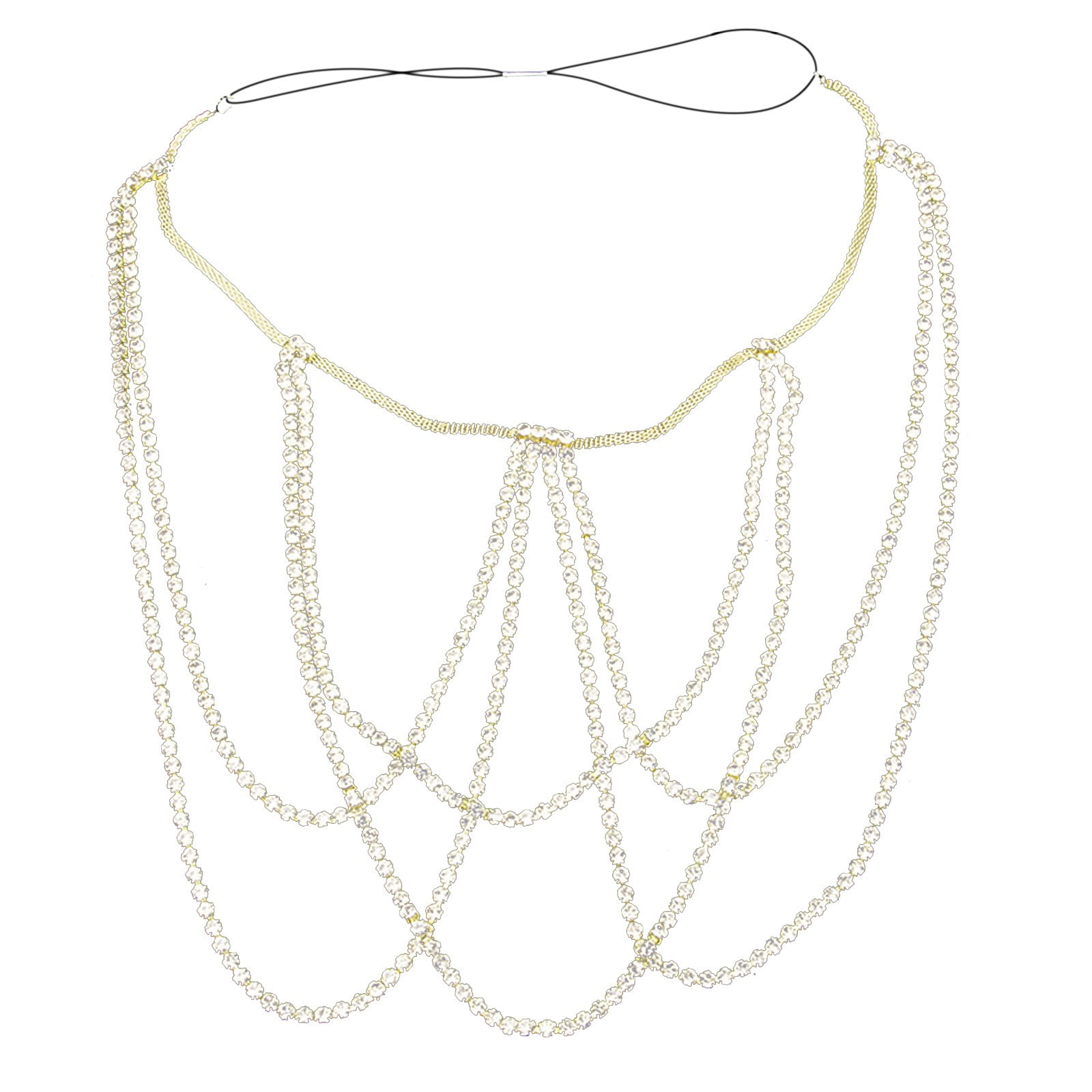 Yzengfg Water Diamond Multilayer Leg Chain Fashion Street Sexy ...