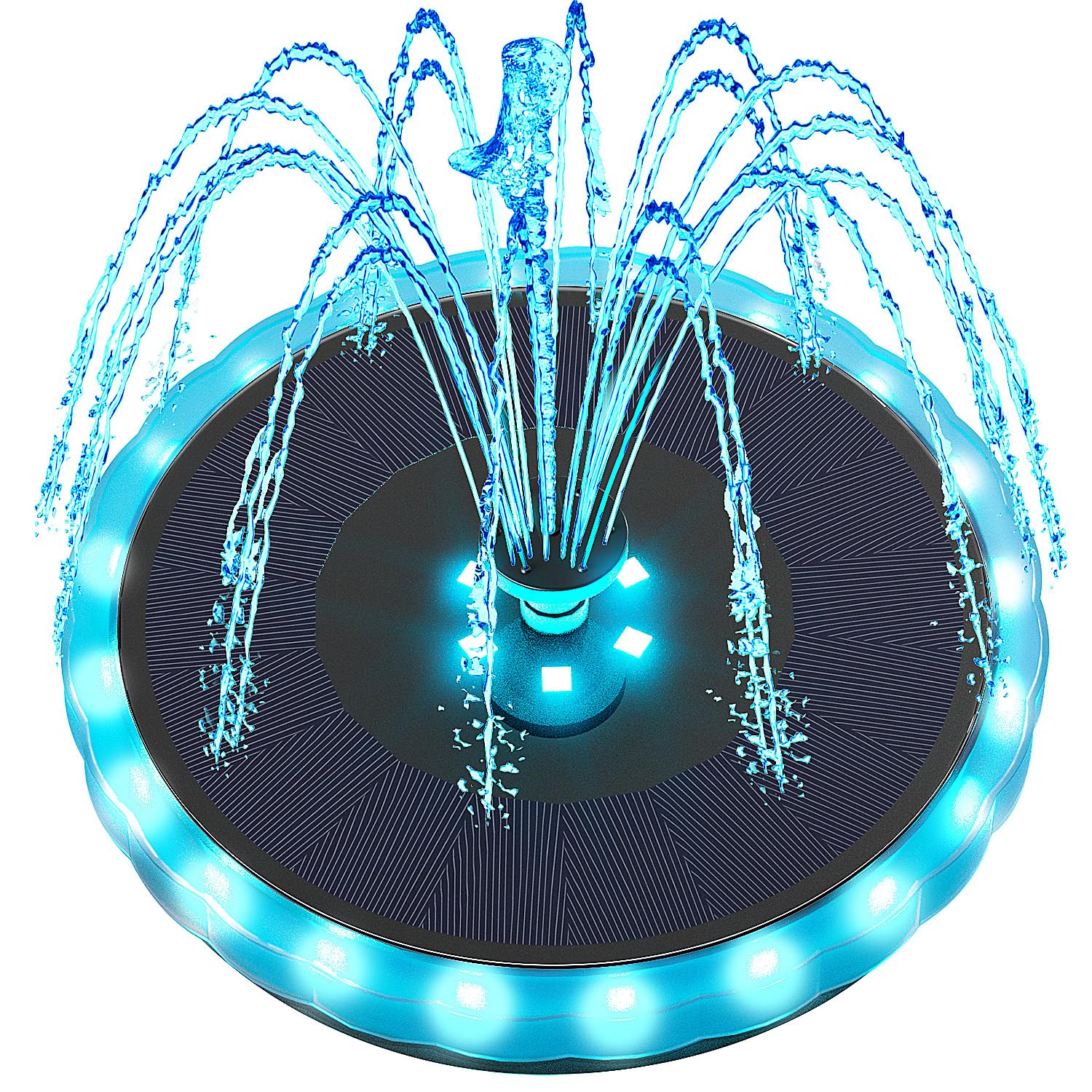Yzert Solar Fountain Matte Panel with 4000 mAH Battery, 4W Bird Bath ...