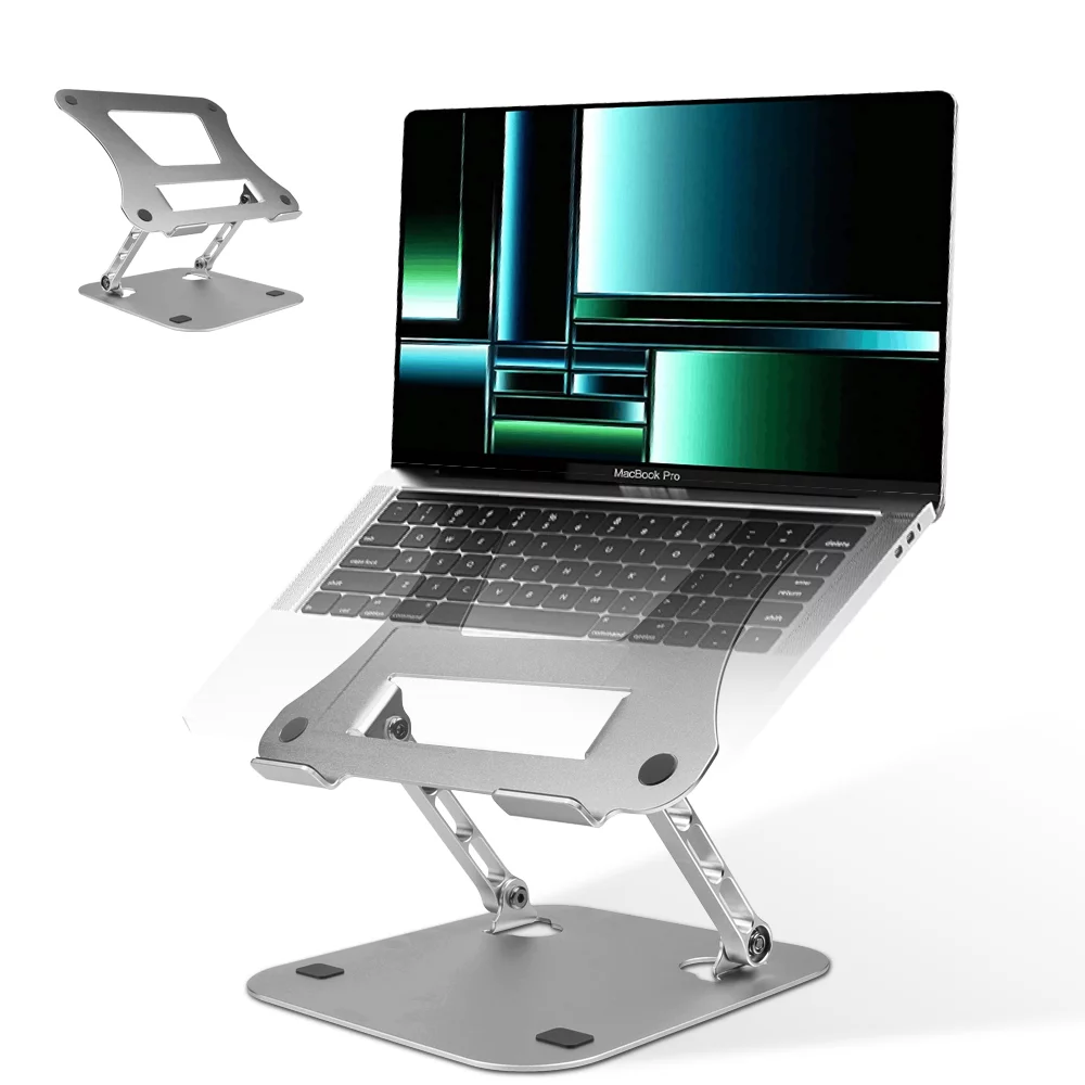 YzoeGzroe Laptop Stand, Adjustable Portable Aluminum Notebook Riser ...