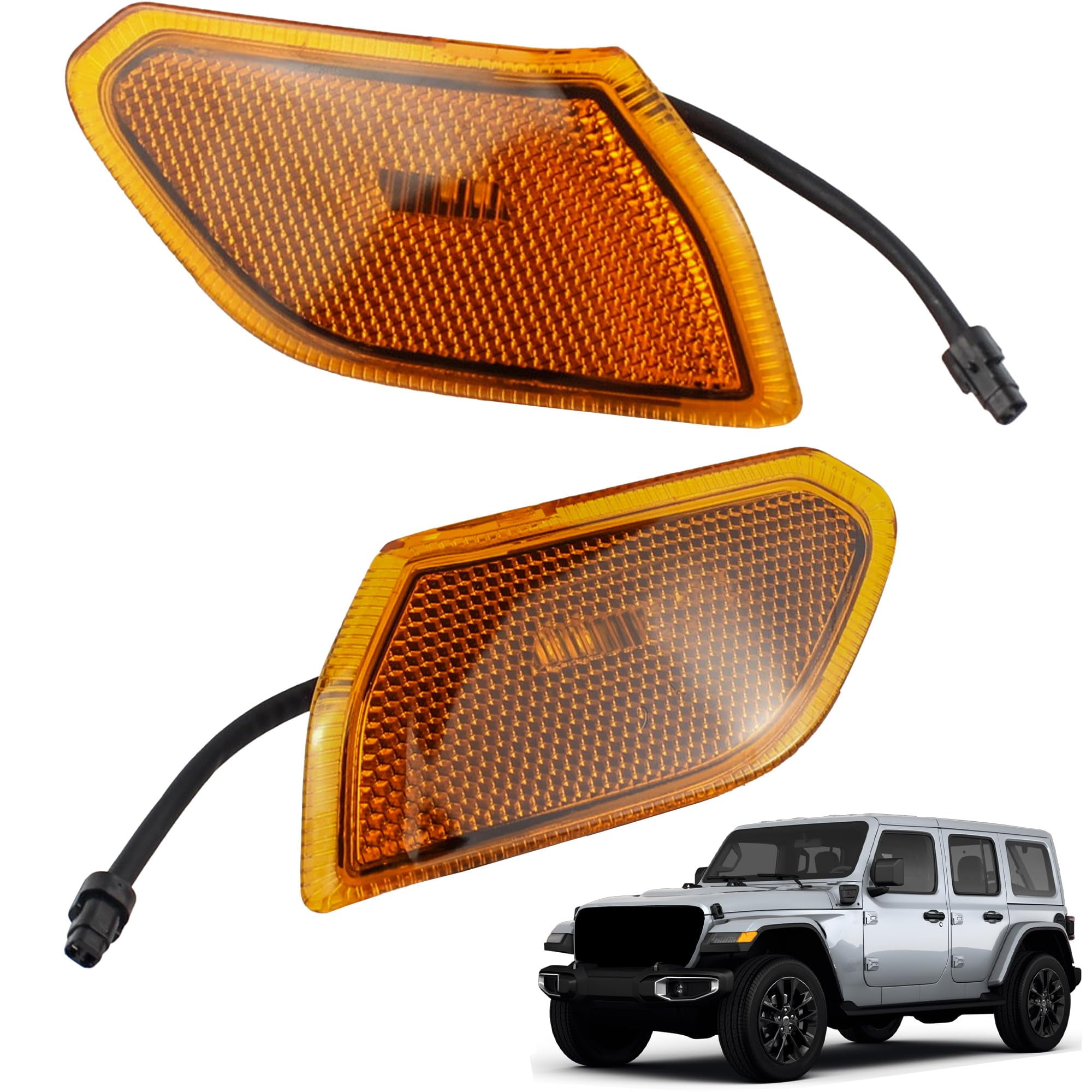YzusGomumu 2Pcs Amber LED Front Side Marker Lights Compatible with 2020 ...