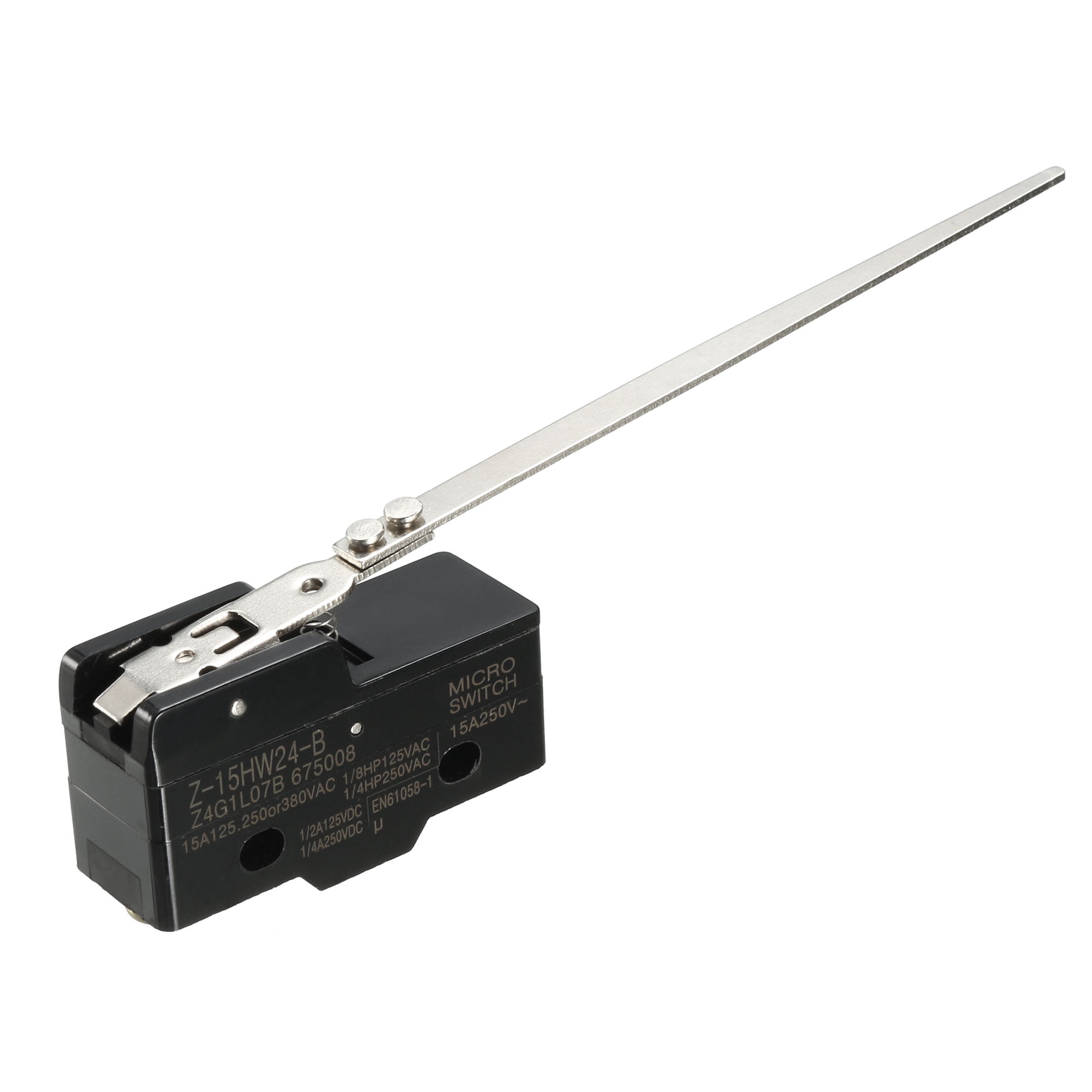 Z-15HW24-B 1NO + 1NC Long Steel Wire Lever Type Micro Switch - Walmart.com