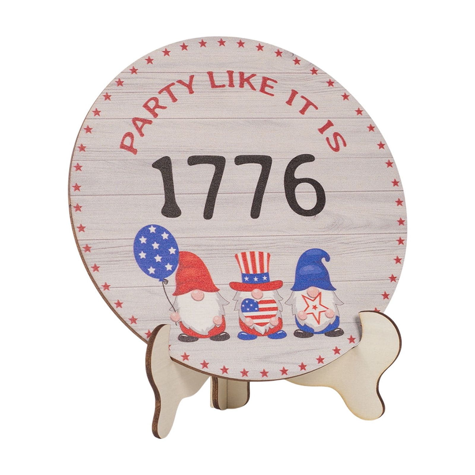 Z-171 A Wooden Independence Day Decor For Party Tabletop Celebration ...
