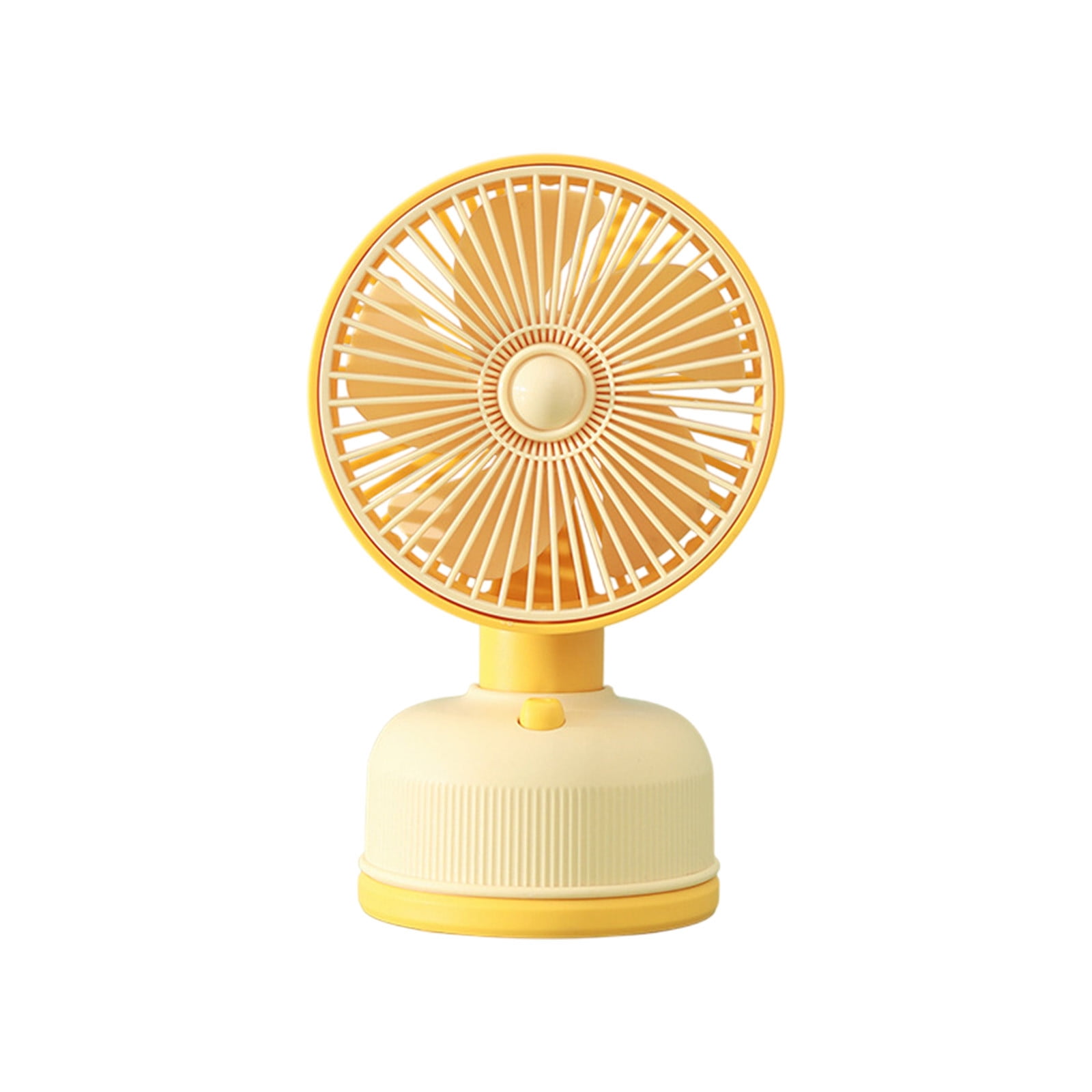 Z-467 Yellow Miniature Desk Fan Usb Powered Rechargeable Multi Speed ...