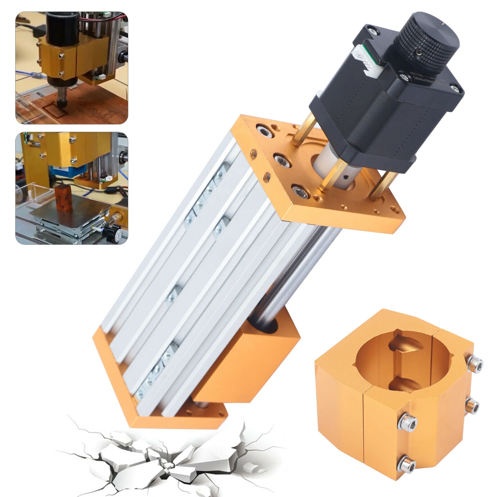 Z Axis Sliding Table Ball Screw Linear Slide Stage 85mm Stroke for CNC ...