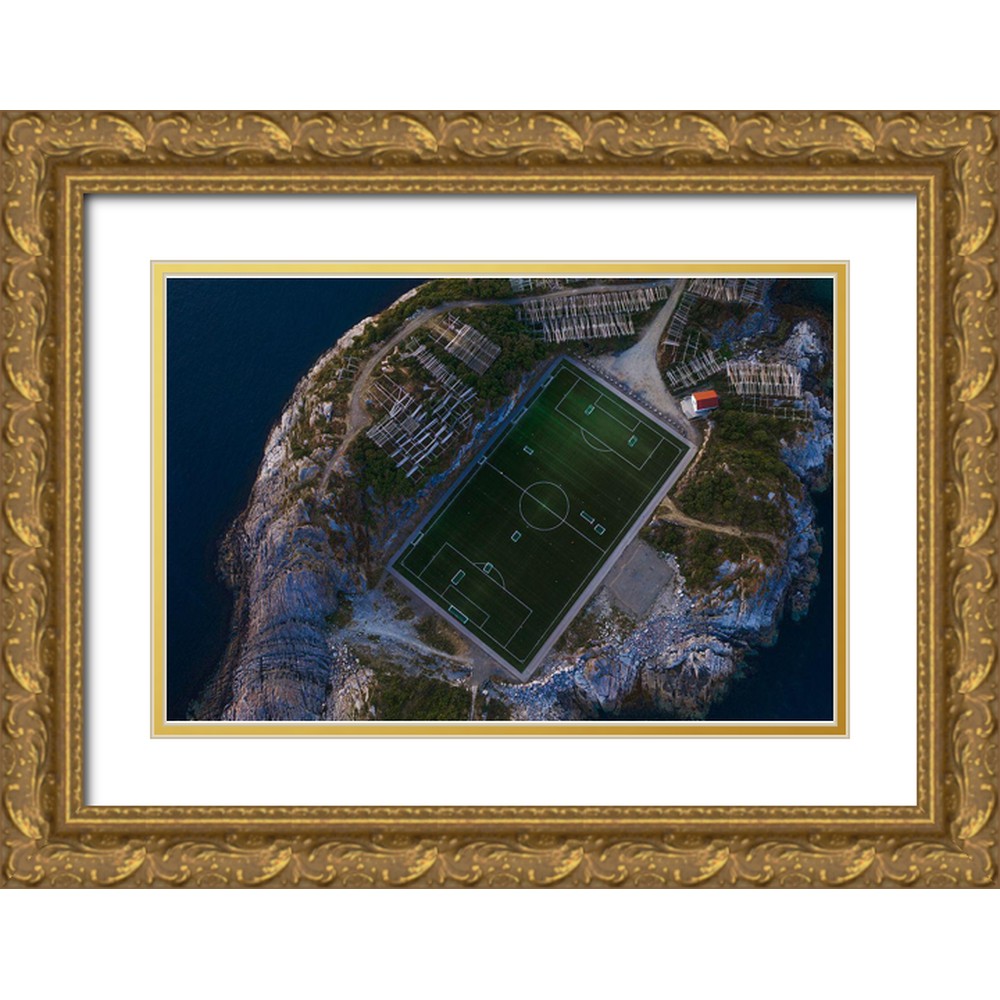Z, Bingo 14x11 Gold Ornate Wood Framed with Double Matting Museum Art ...