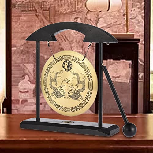 Z/C 4.92in Mini Desktop Gong Table Wind Chime Percussion Instruments ...