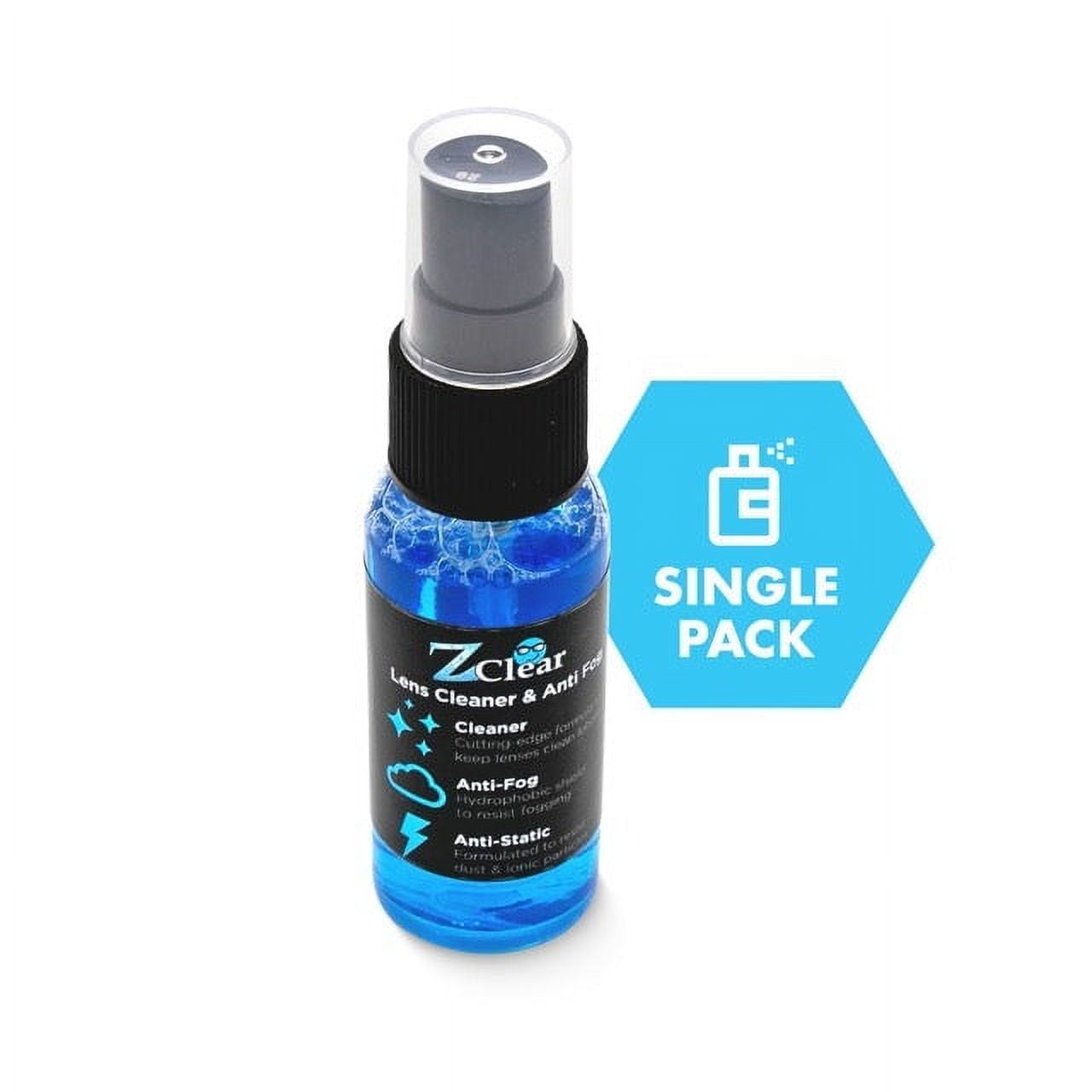 Zclear 1oz Lens Cleaner & micro fiber cloth / Anti Fog Spray - 1oz ...