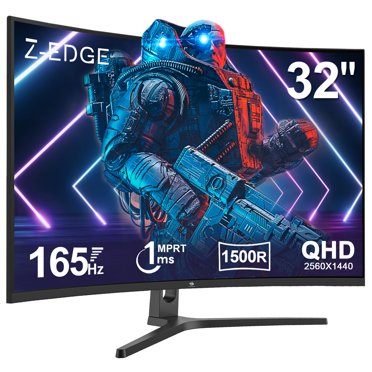 Z-Edge U24C 24'' Curved Gaming Monitor, Full HD 1920x1080, HDMI & VGA ...