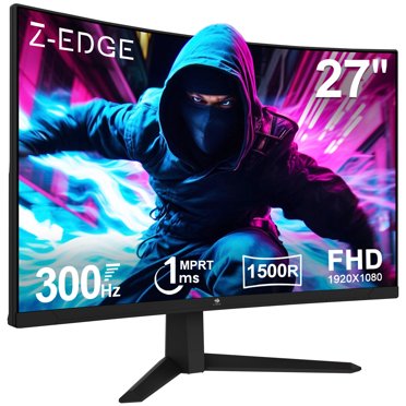 onn. 27" Curved FHD (1920 x 1080p) 165hz 1ms Adaptive Sync Gaming ...