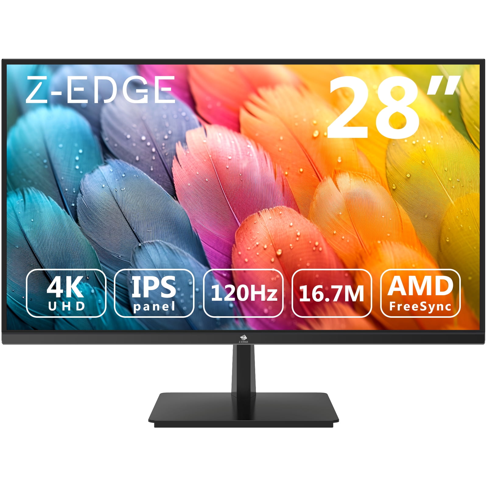 Z-EDGE U28I4K 28-inch 4K Monitor UHD3840x2160 IPS LED 4ms 120Hz Slim ...