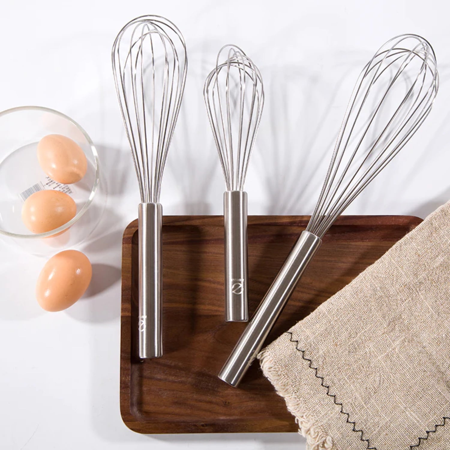 Z GRILLS 3 Pack Stainless Steel Whisks 8"+10"+12", Wire Whisk Set Heavy ...