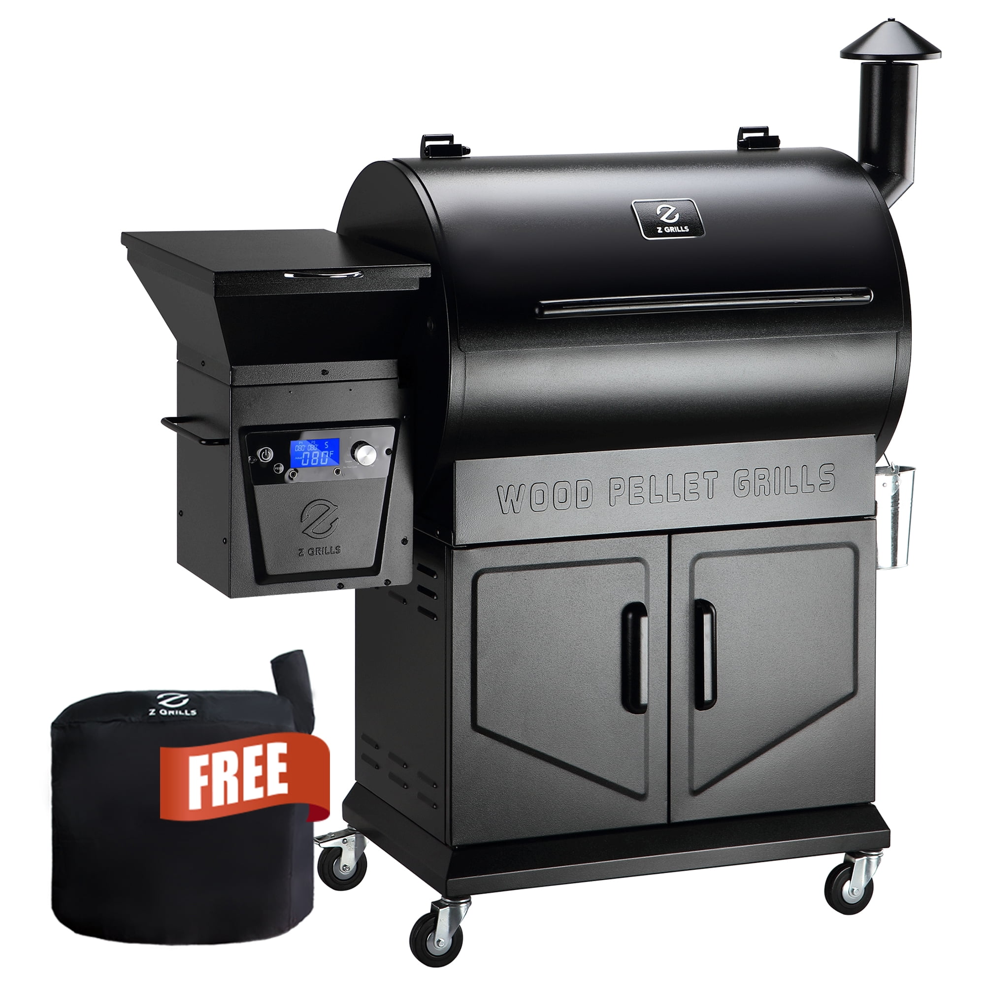 Z GRILLS 697 Sq.in Pellet Grill & Smoker, 8-in-1 BBQ with PID V3.0 ...