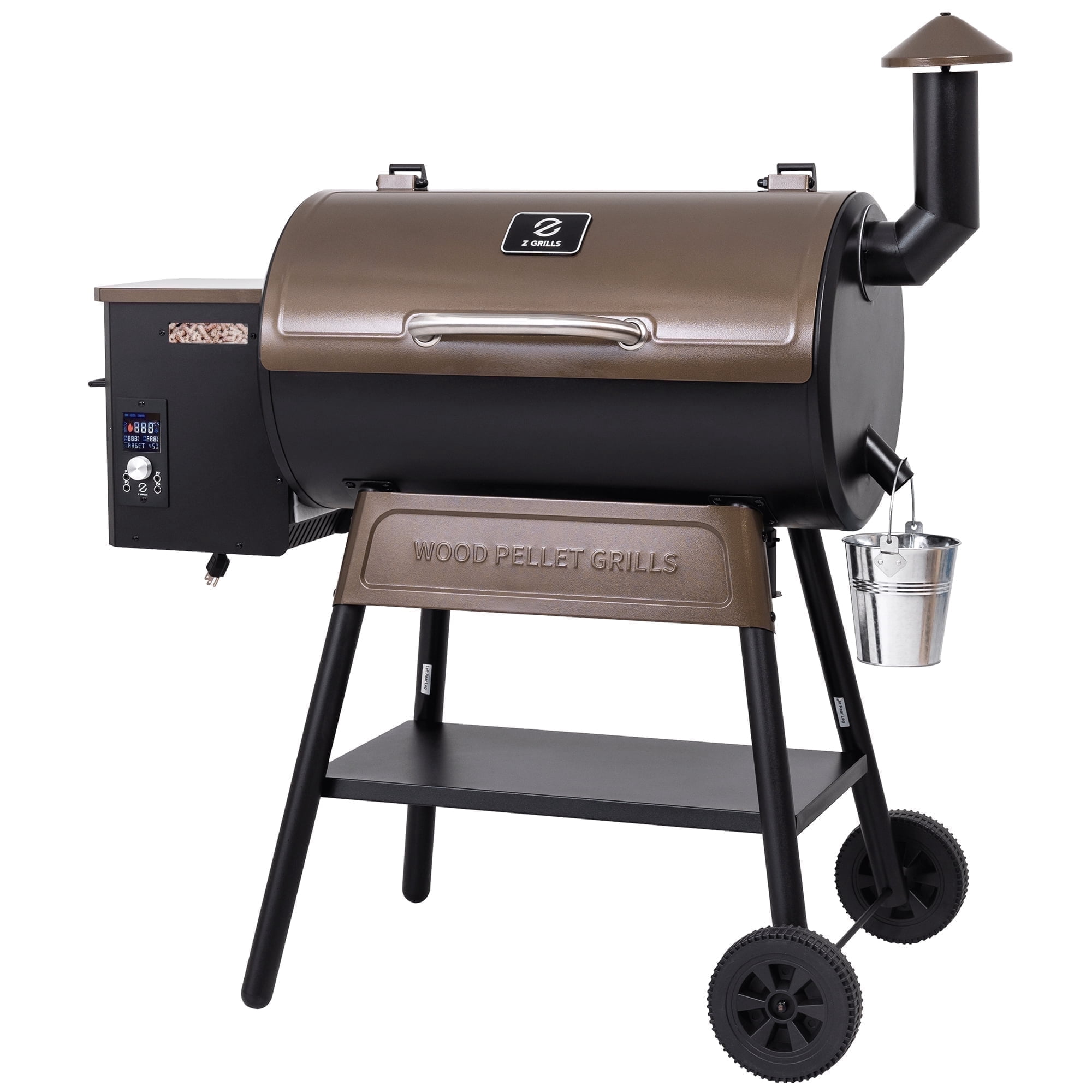 Z GRILLS Grill Elite ZPG-550B4 549 sq.in Wood Pellet Grill & Smoker, 2 ...