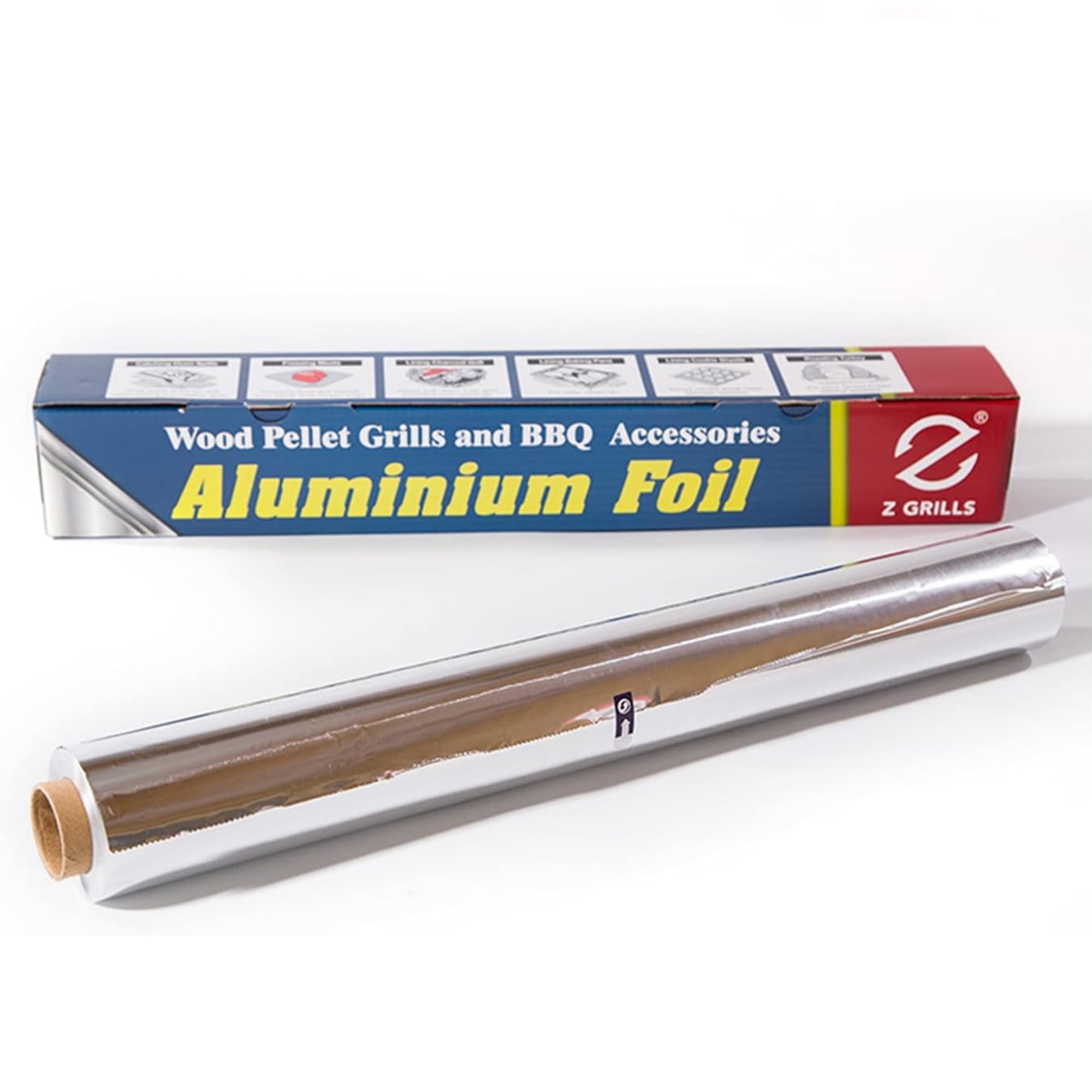 Z GRILLS Heavy Duty Aluminum Foil Wrapping Paper-12 Inches x 200 Foot ...