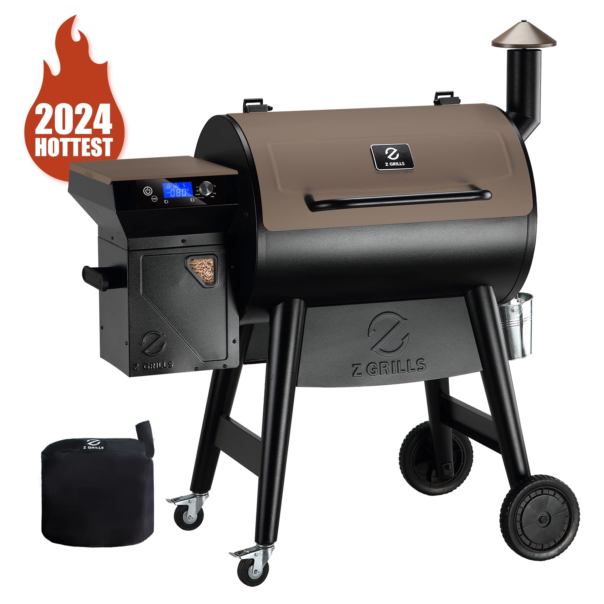 Z Grills 697 sq.in. Pellet Grill with Temps Controller 2.0 and 8-in-1 ...