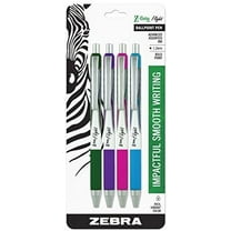 Zebra Classic Z-Grip Flight Ballpoint Pens - 1.2mm - Black and Violet ...